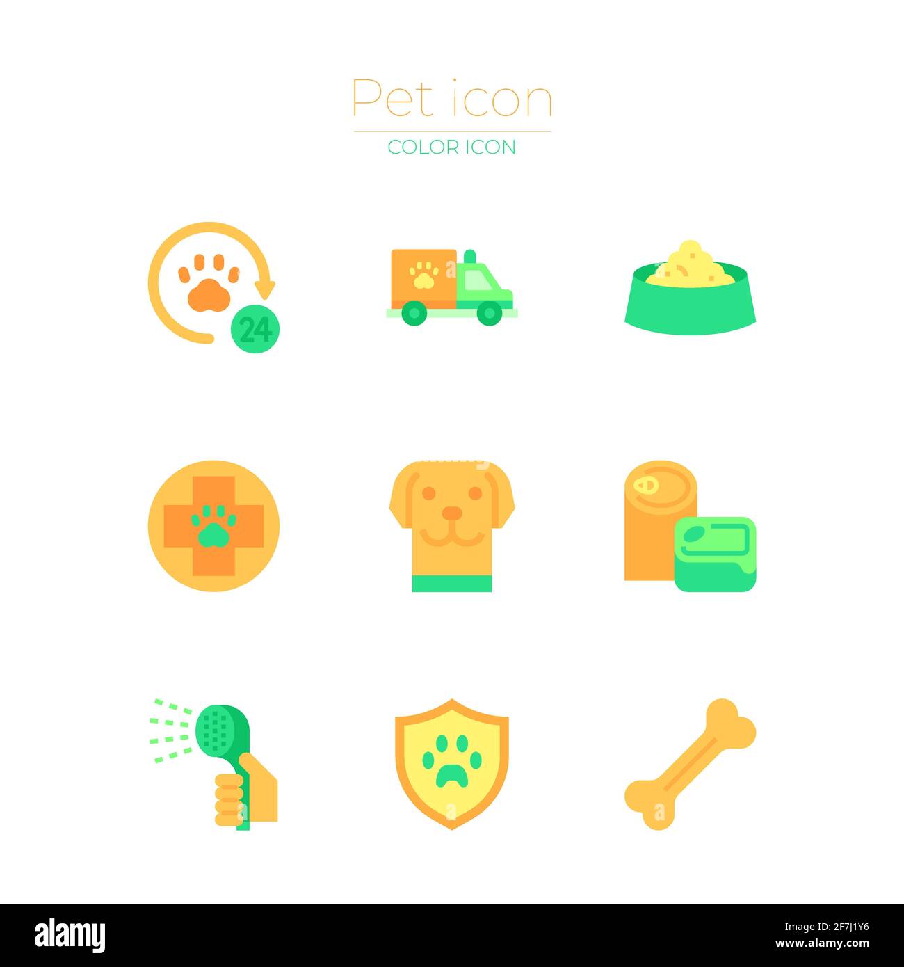 Pet icon series Stock Photo - Alamy