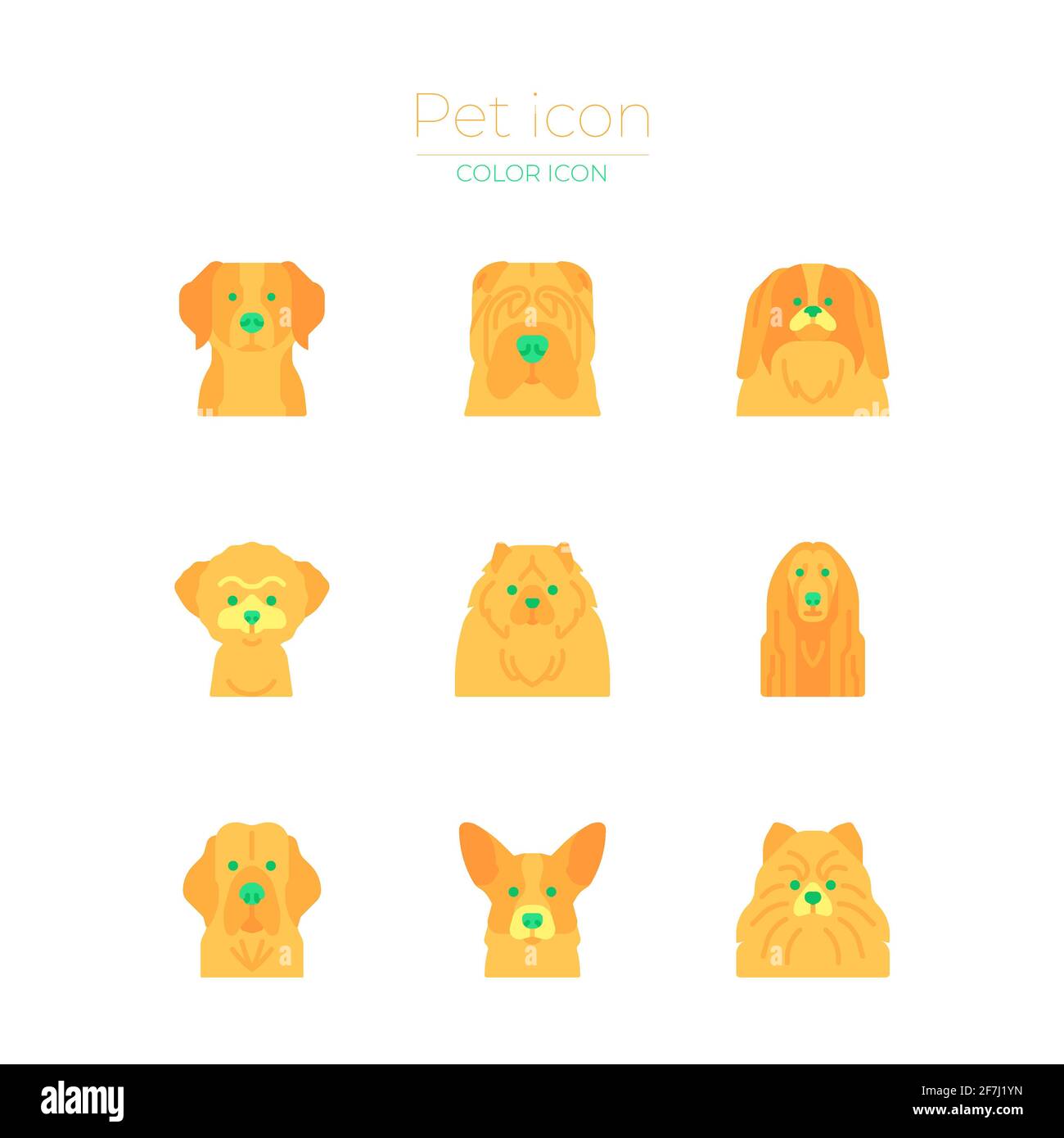 Pet icon series Stock Photo - Alamy