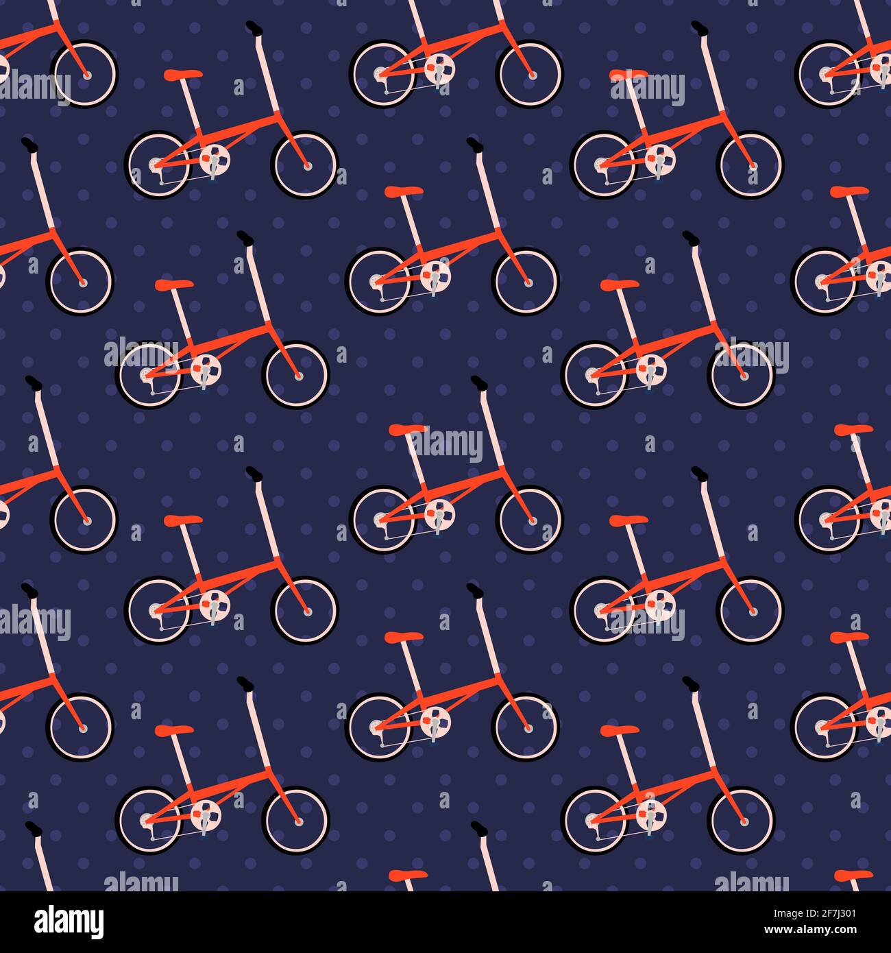 folding bicycle seamless pattern vector illustration Stock Vector Image ...