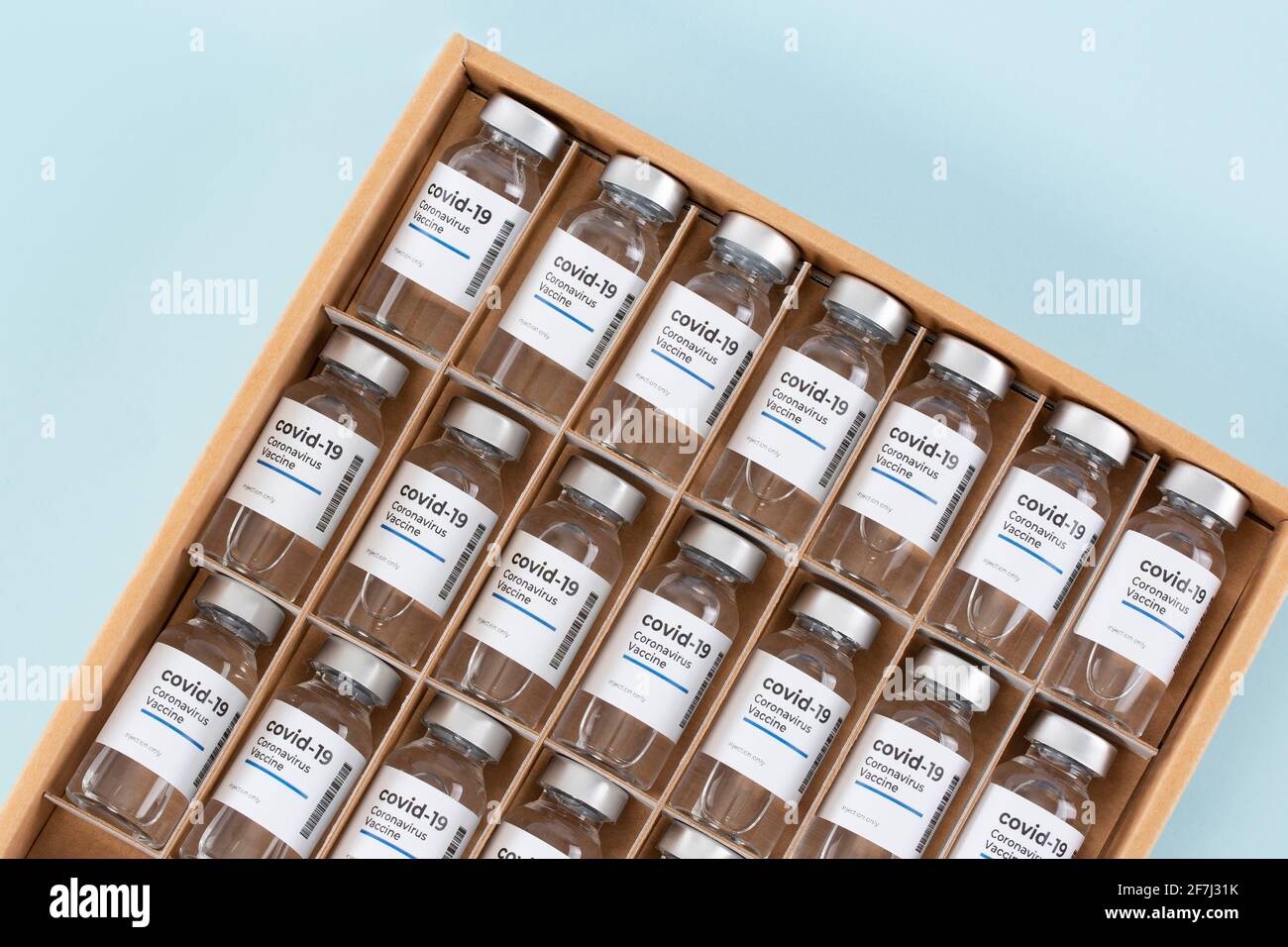 covid 19 vaccine in box Stock Photo - Alamy
