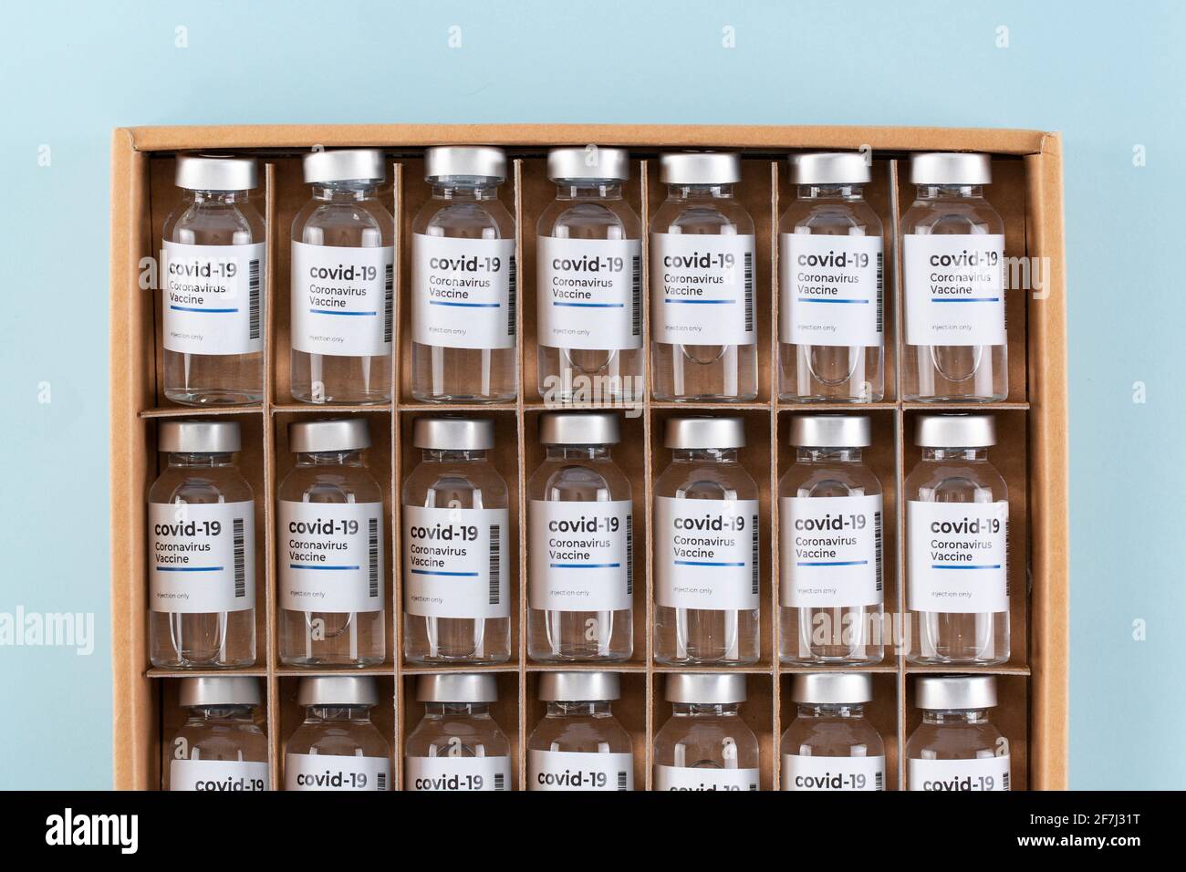 covid 19 vaccine in box Stock Photo - Alamy