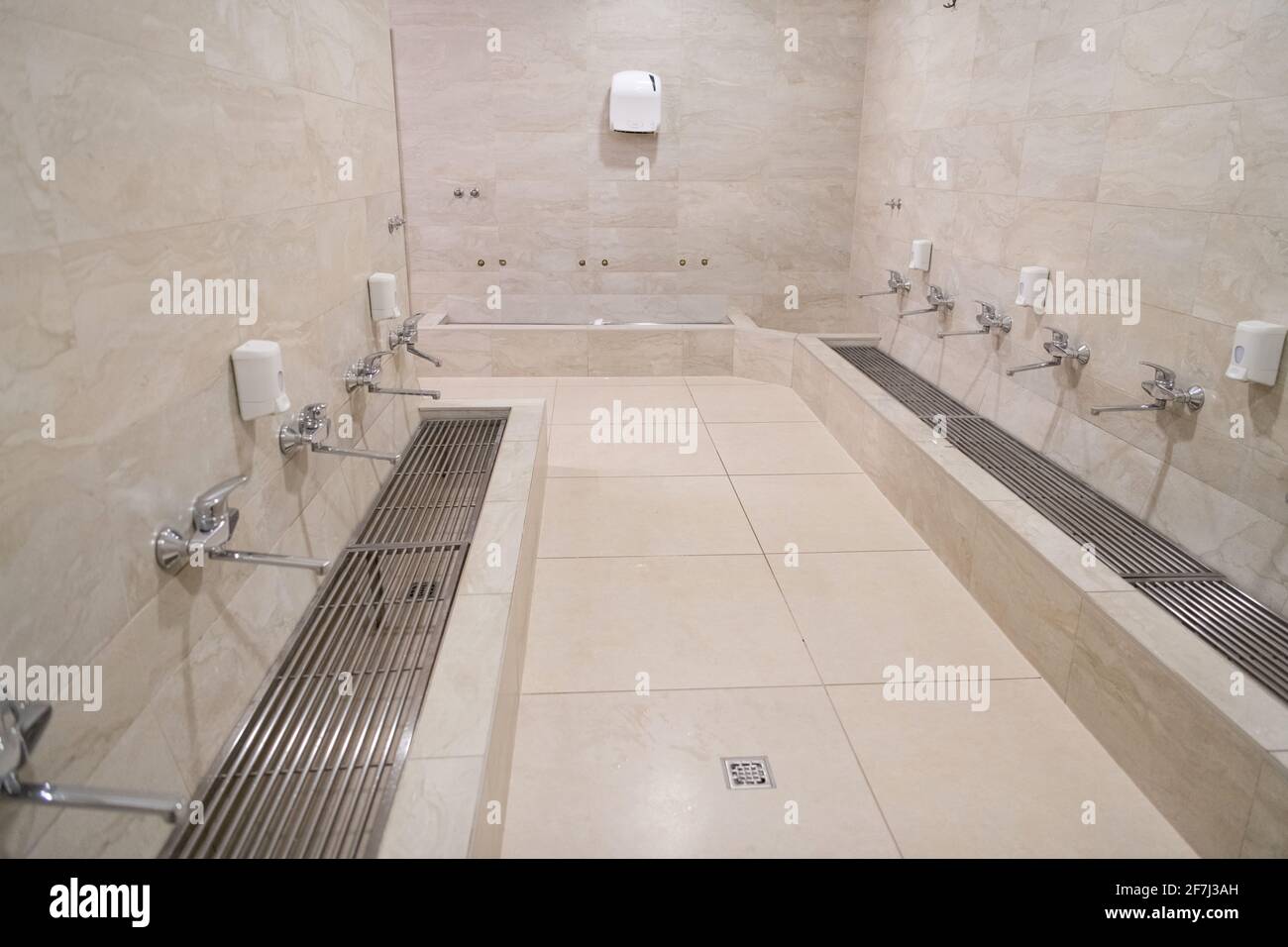 Muslim bath located in the premises of a mosque used for ablution ...