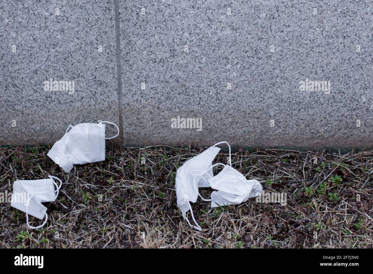 mask disposed, thrown on street Stock Photo - Alamy
