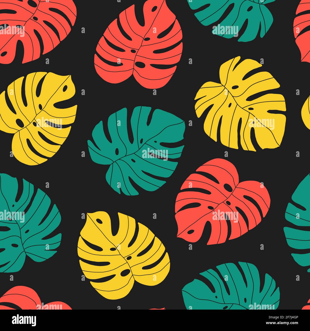 Monstera leaf repeat hi-res stock photography and images - Alamy