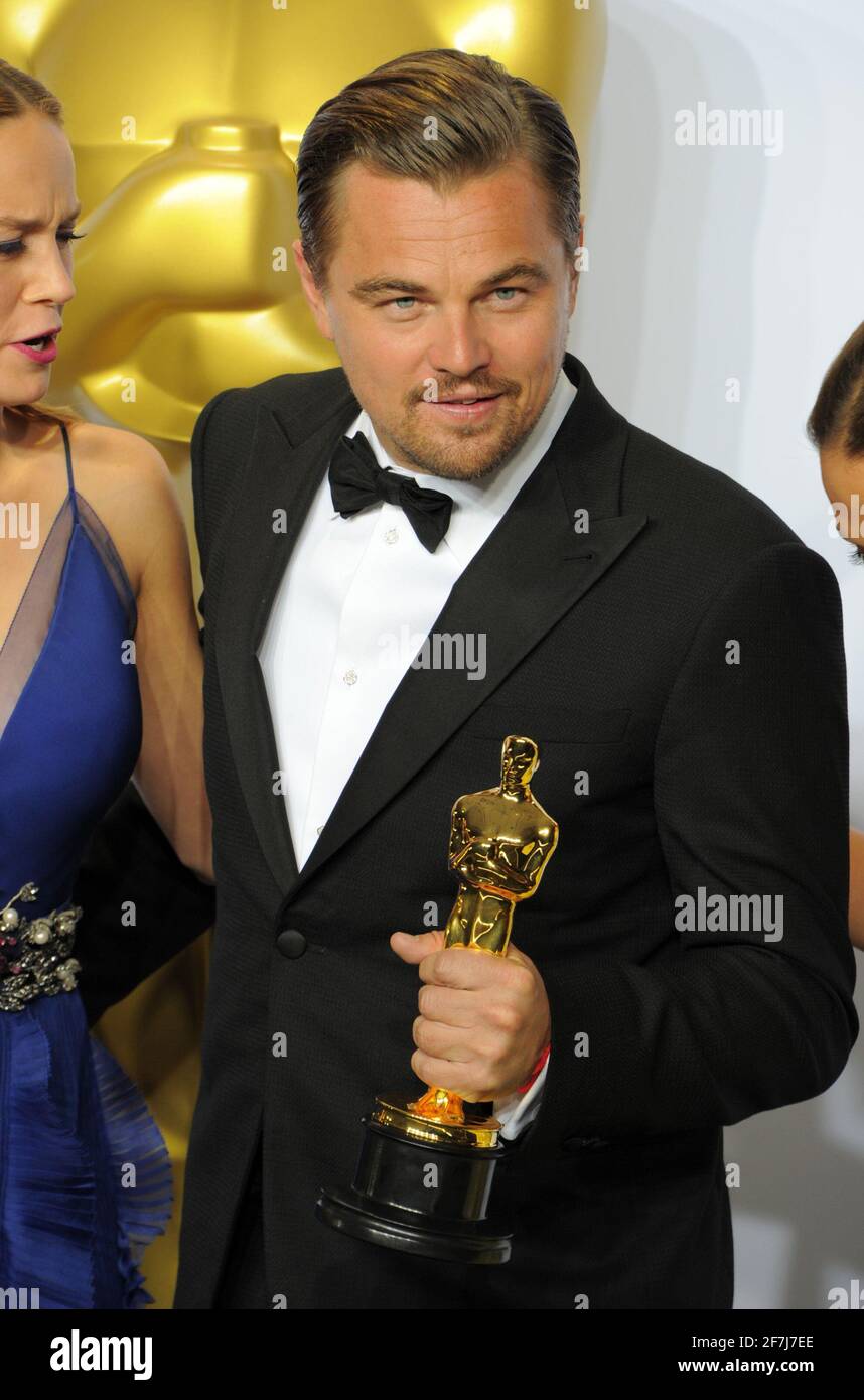 Oscar Winner Leonardo DiCaprio in the press room during The 88th ...