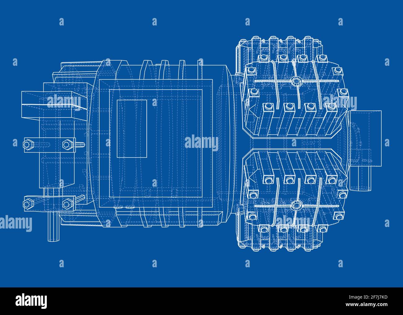 Air conditioning compressor. Vector Stock Vector Image & Art - Alamy