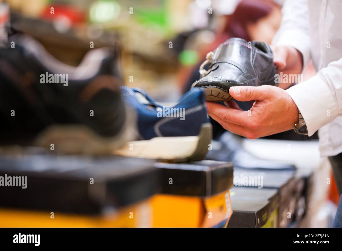 Supermarket shoe department hi-res stock photography and images - Alamy