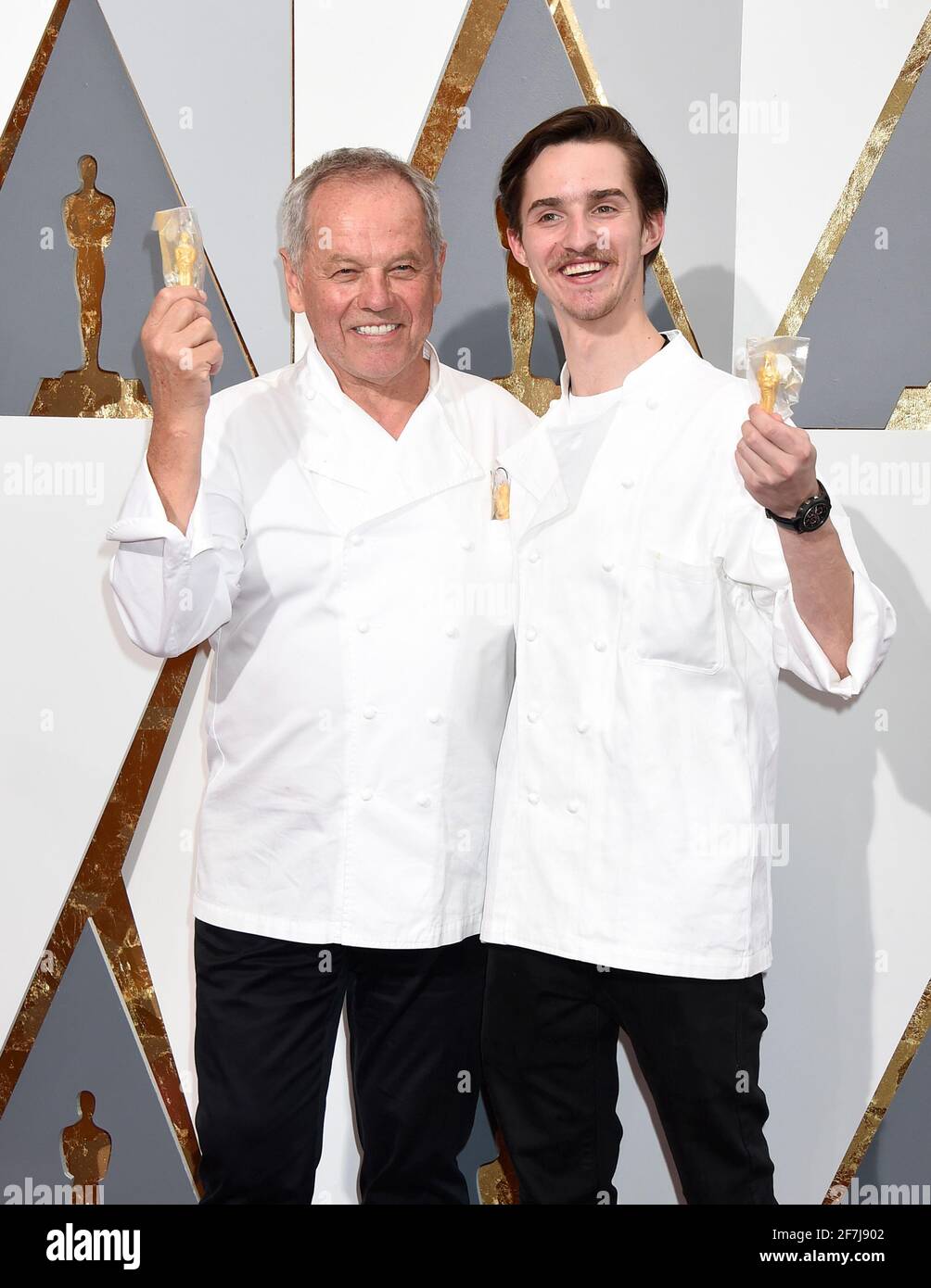 Wolfgang Puck, Byron Puck arrives to The 88th Academy Awards ceremony ...