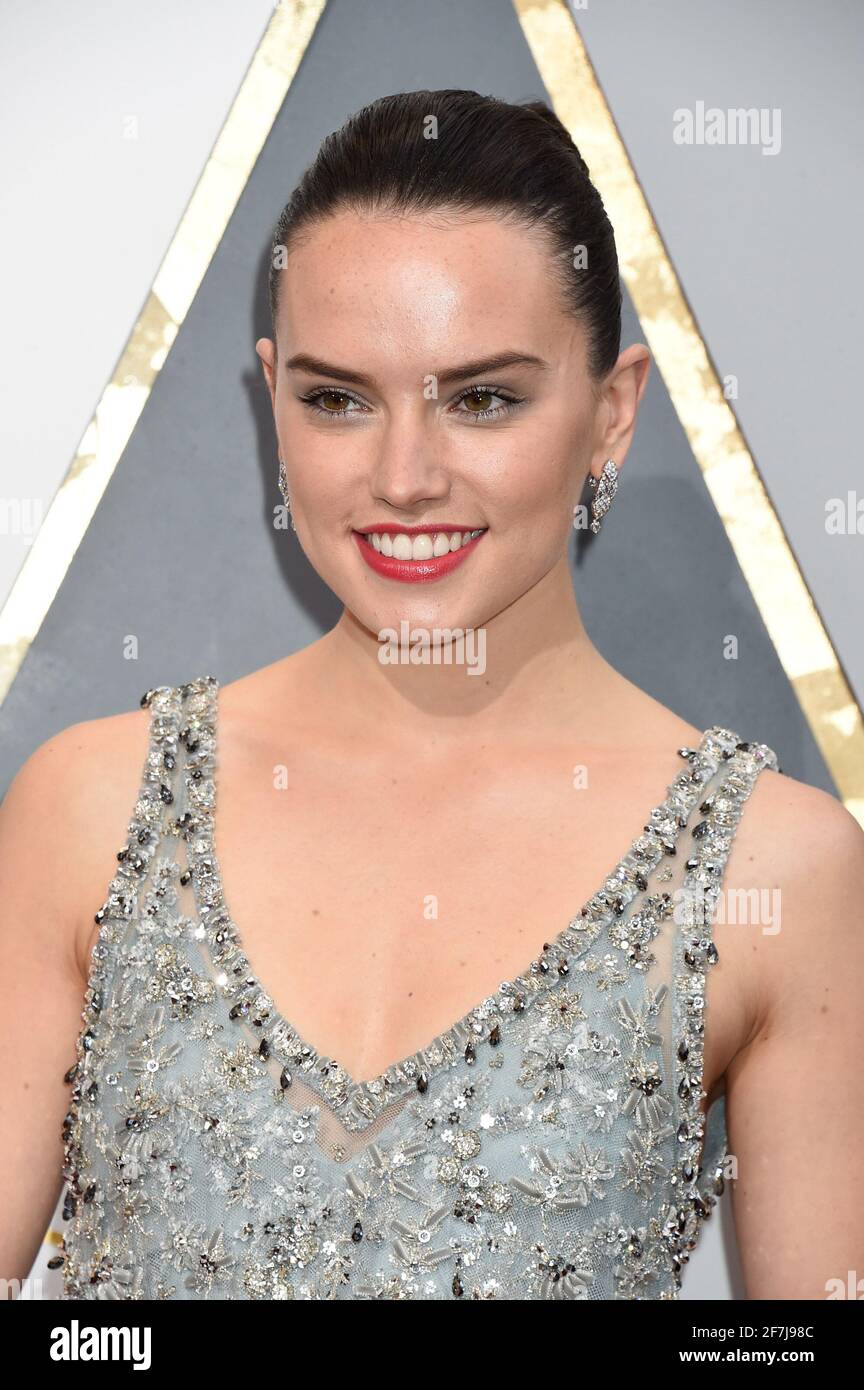 Daisy Ridley arrives to The 88th Academy Awards ceremony, The Oscars ...