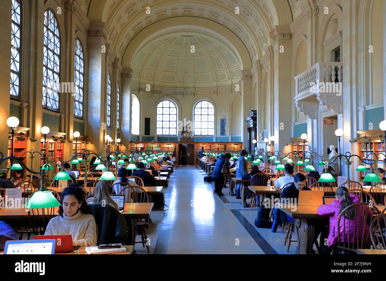 The statues of academicians and scholars in the main reading room aka ...