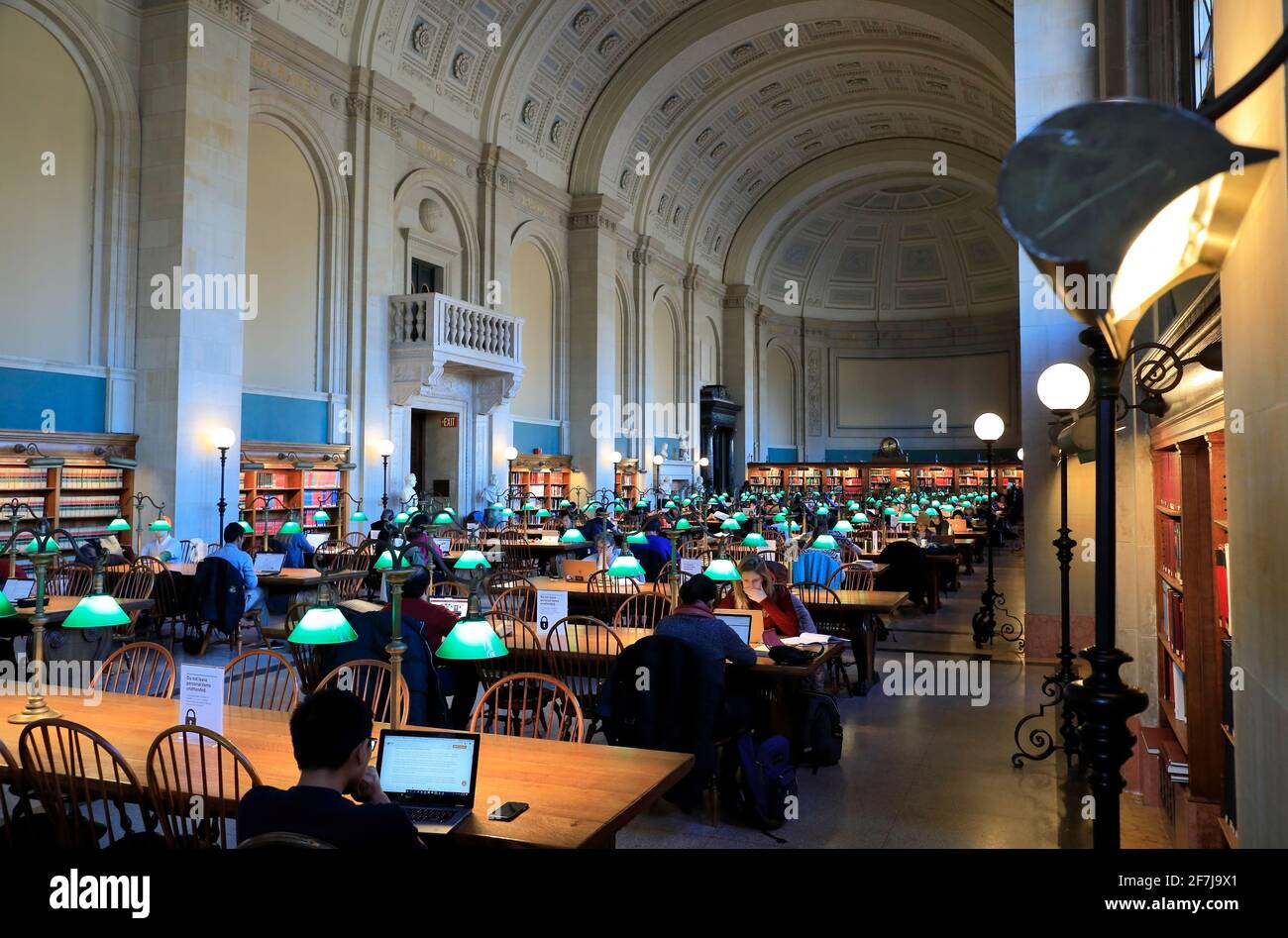 Boston public library hall hi-res stock photography and images - Alamy