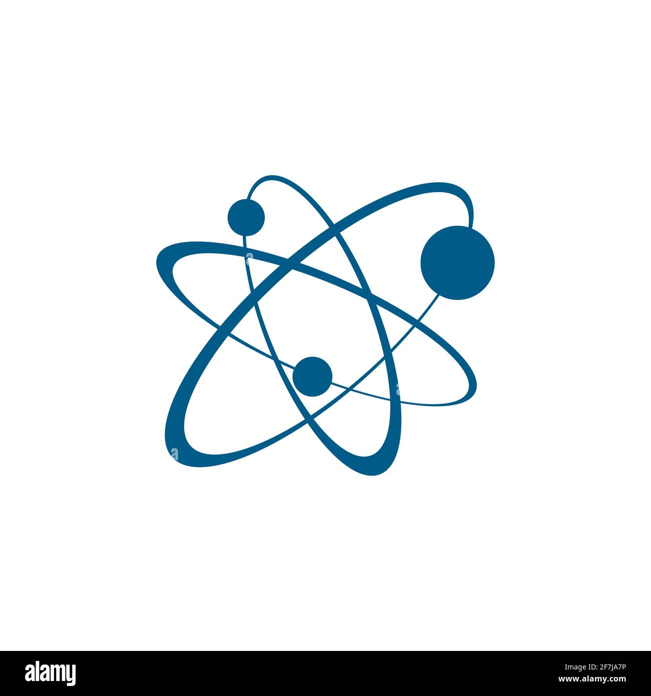 Galaxy Blue Icon On White Background. Blue Flat Style Vector ...