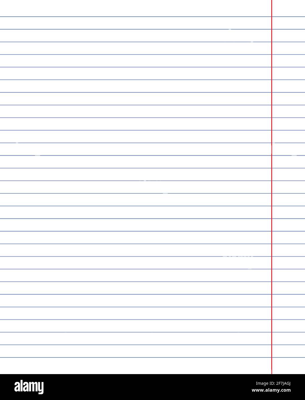 Lined Paper Template Landscape
