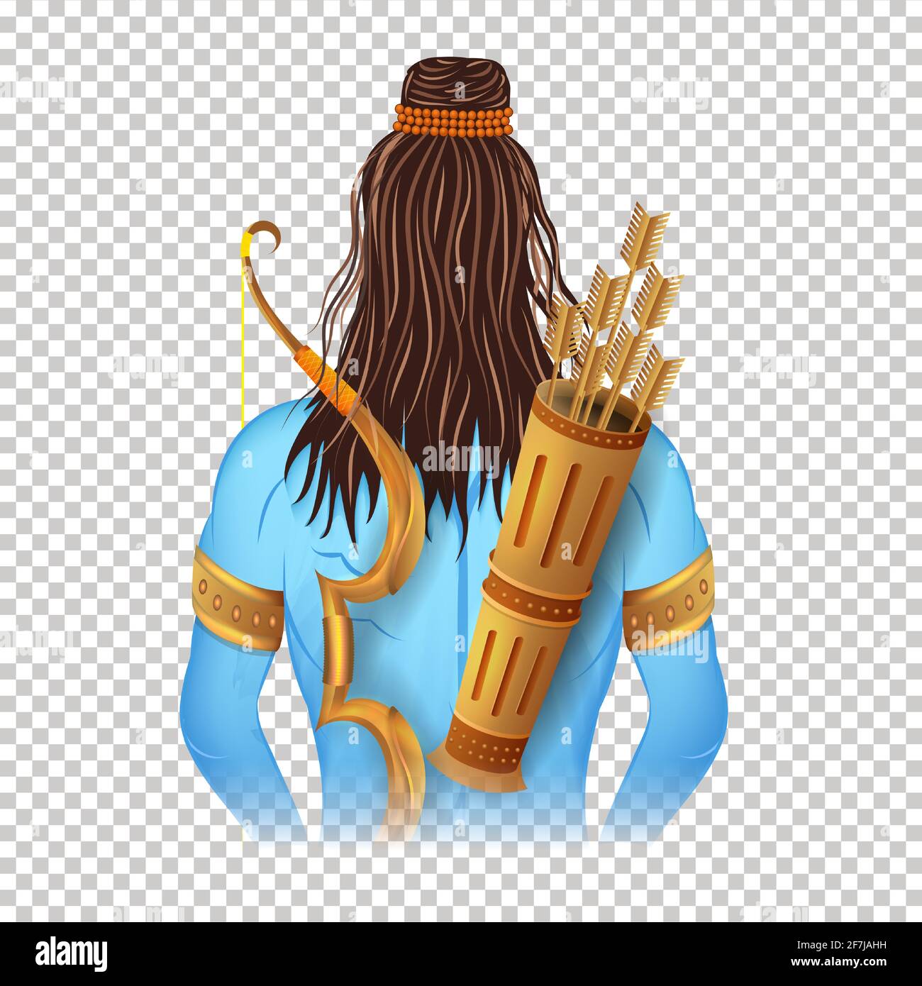 Lord Rama illustration on transparent background for Indian Hinduism ...