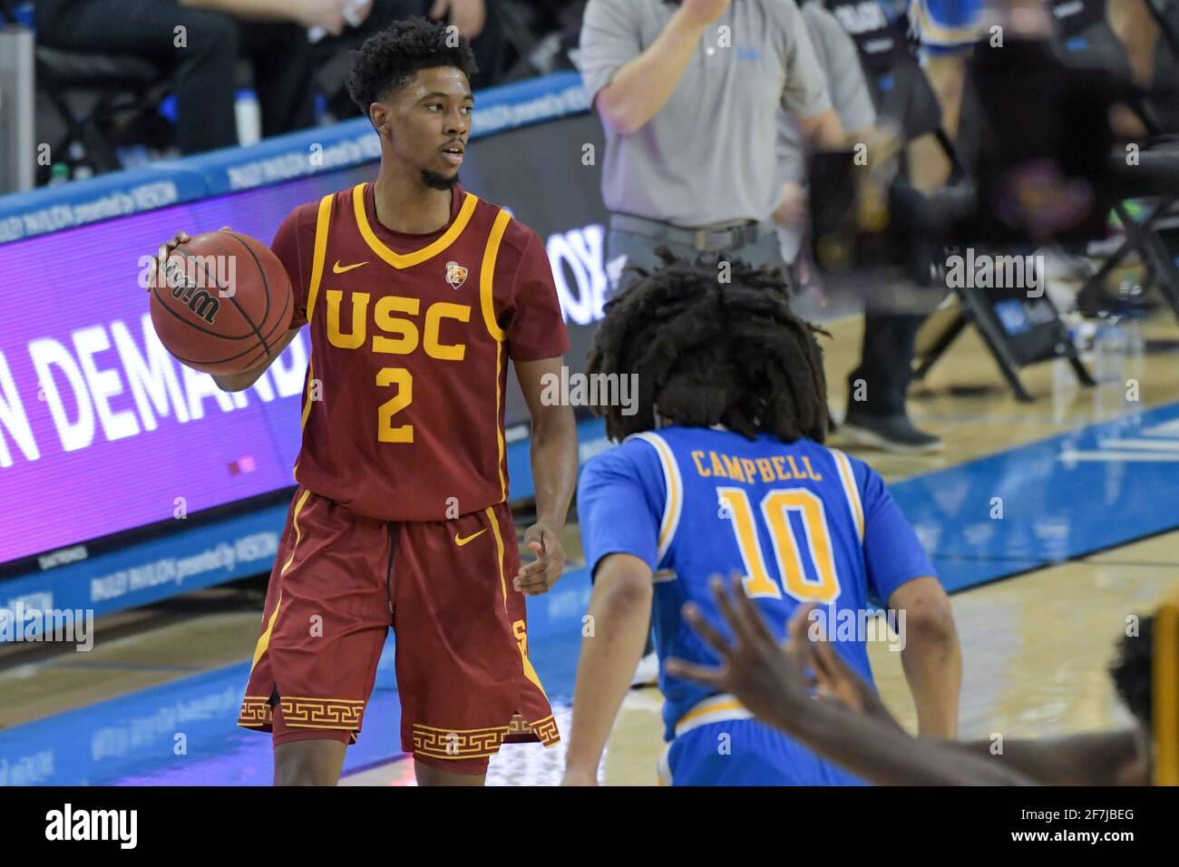 Southern California Trojans guard Tahj Eaddy (2) during an NCAA ...