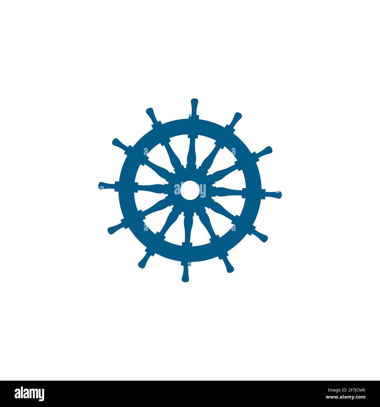 Helm Blue Icon On White Background. Blue Flat Style Vector Illustration ...