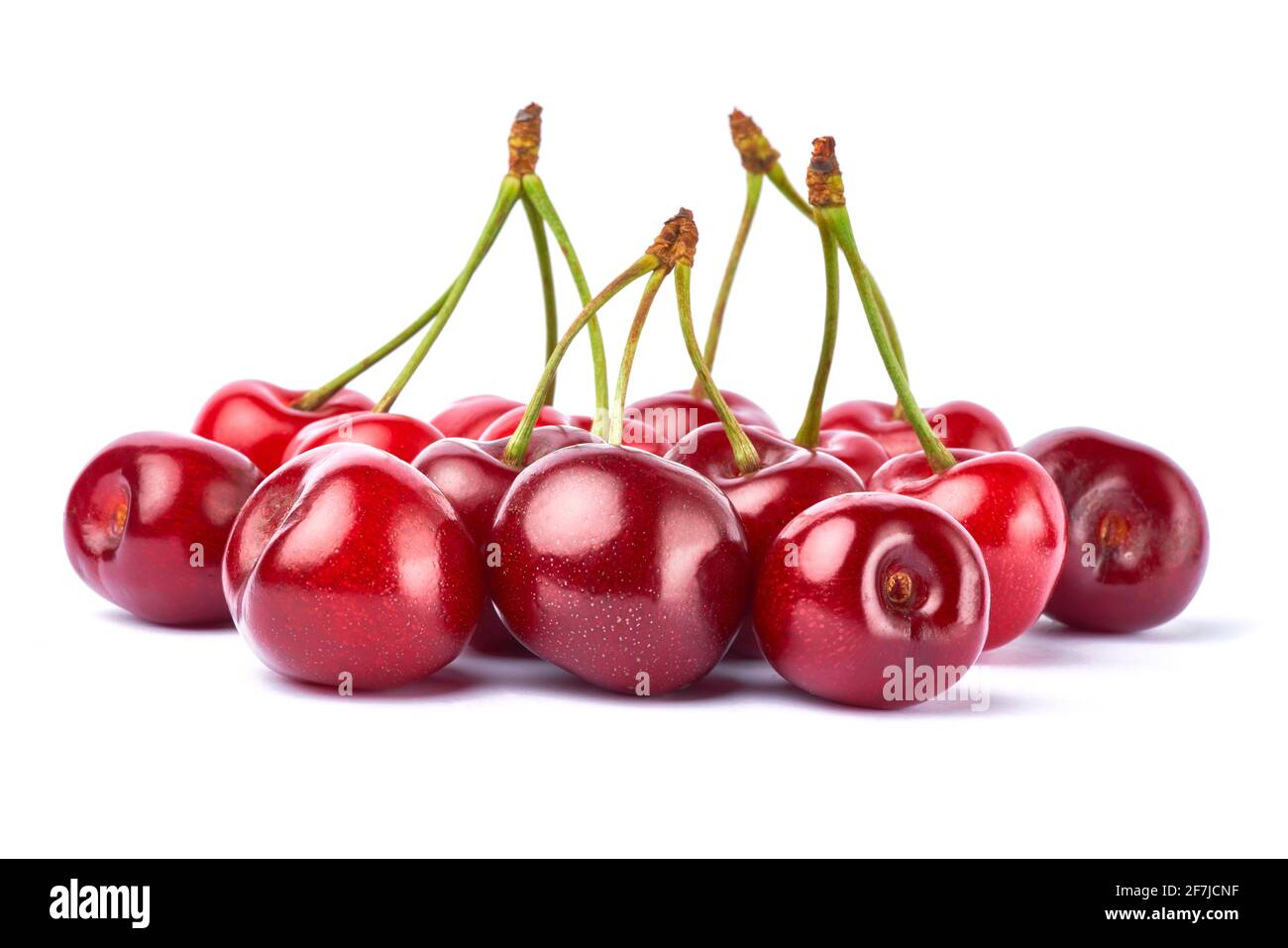 sweet cherry fruits isolated on white background Stock Photo - Alamy