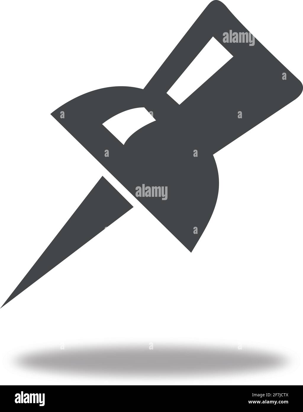 Pin vector isolated on white background Stock Vector Image & Art - Alamy