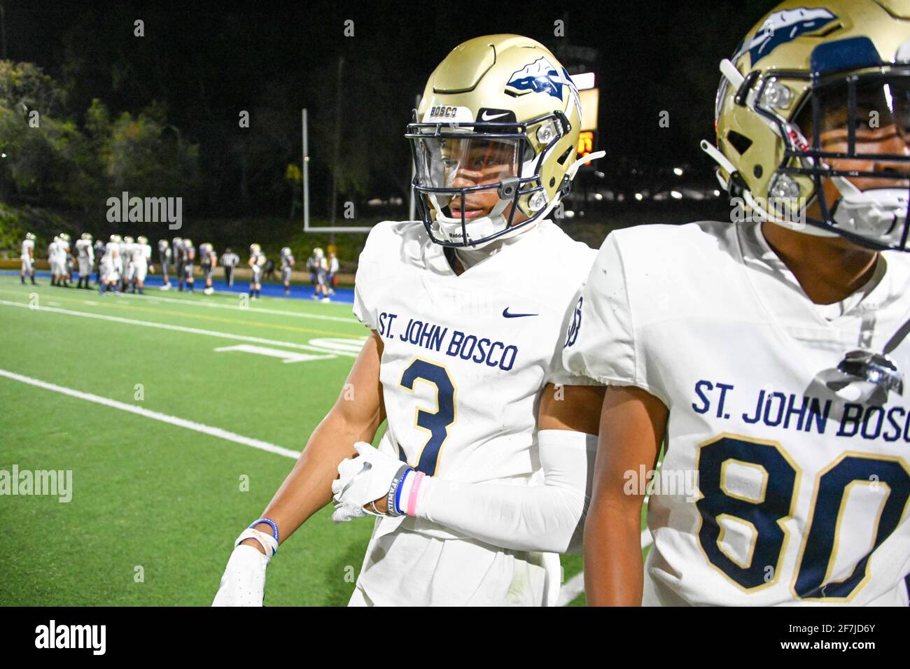 Santa Ana, United States. 20th Mar, 2021. St. John Bosco Braves wide ...