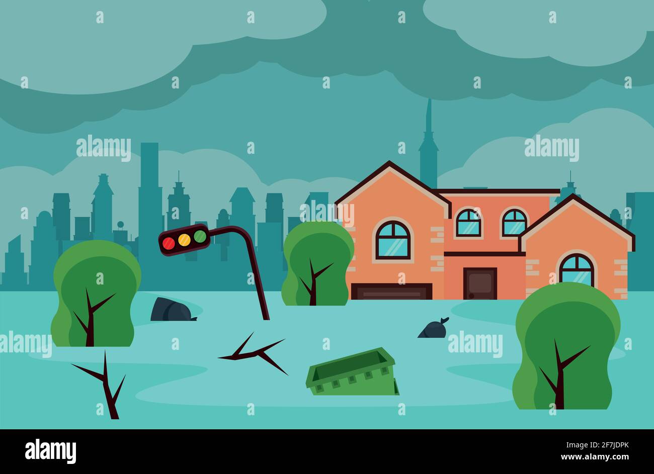 Flood trees Stock Vector Images - Alamy