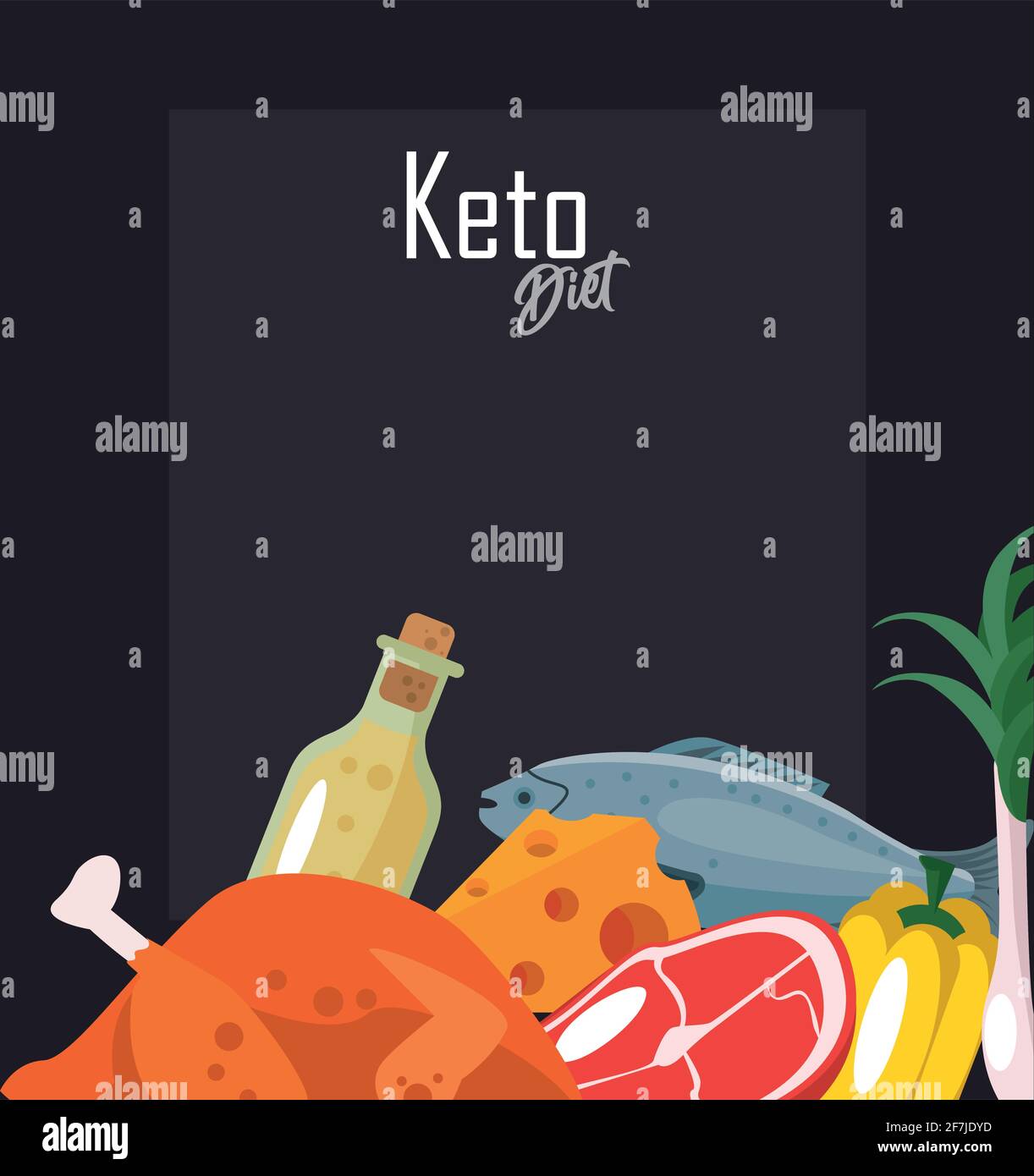 keto food poster Stock Vector Image & Art - Alamy