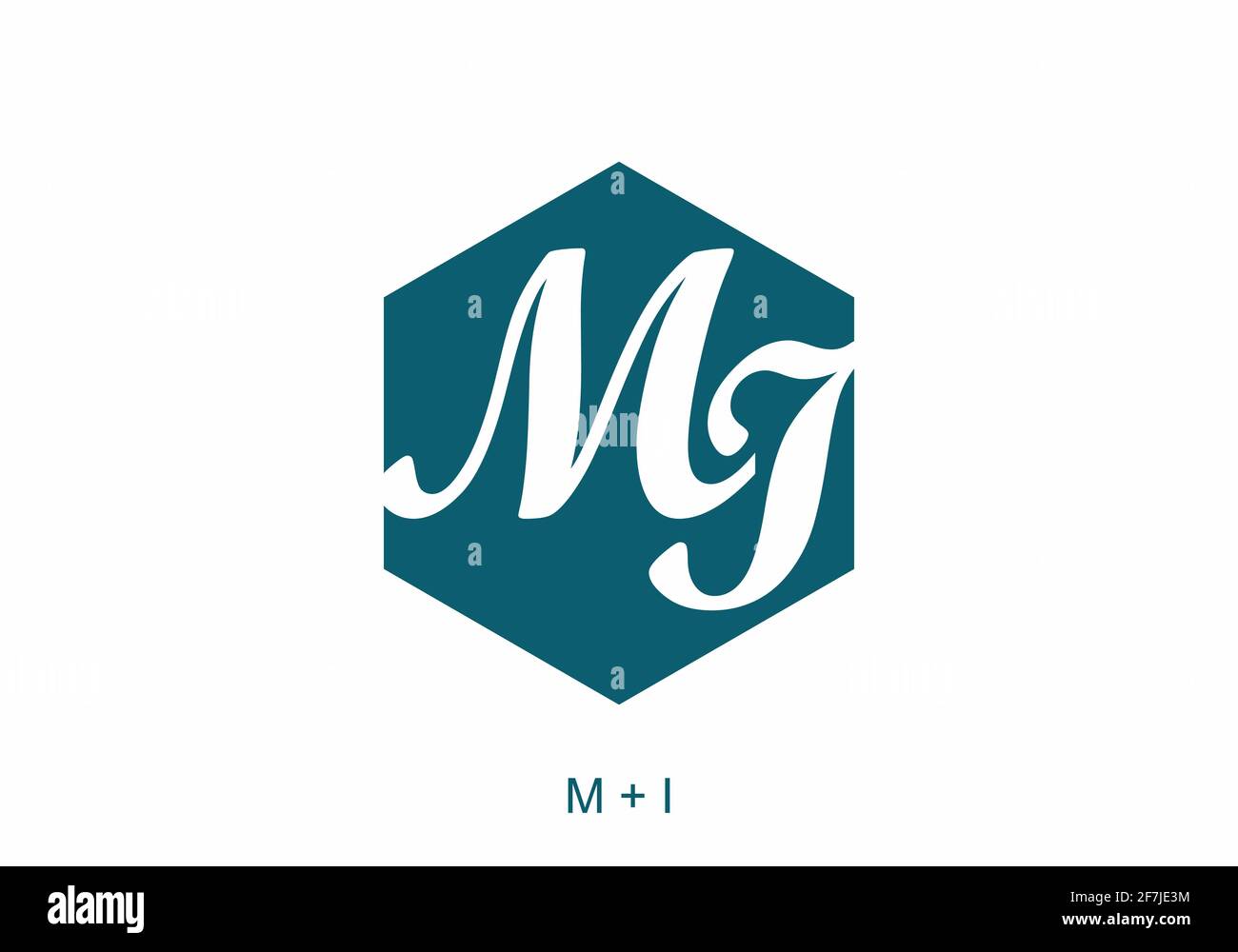 Mi logo design Cut Out Stock Images & Pictures - Alamy