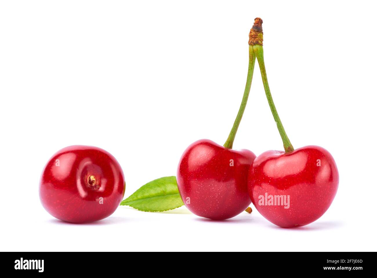 sweet cherry fruits isolated on white background Stock Photo - Alamy