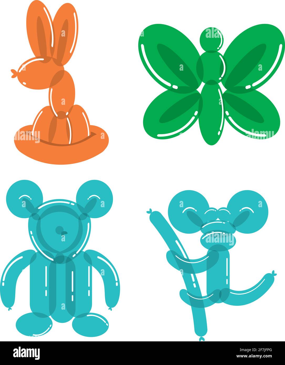 balloons animals colors Stock Vector Image & Art - Alamy