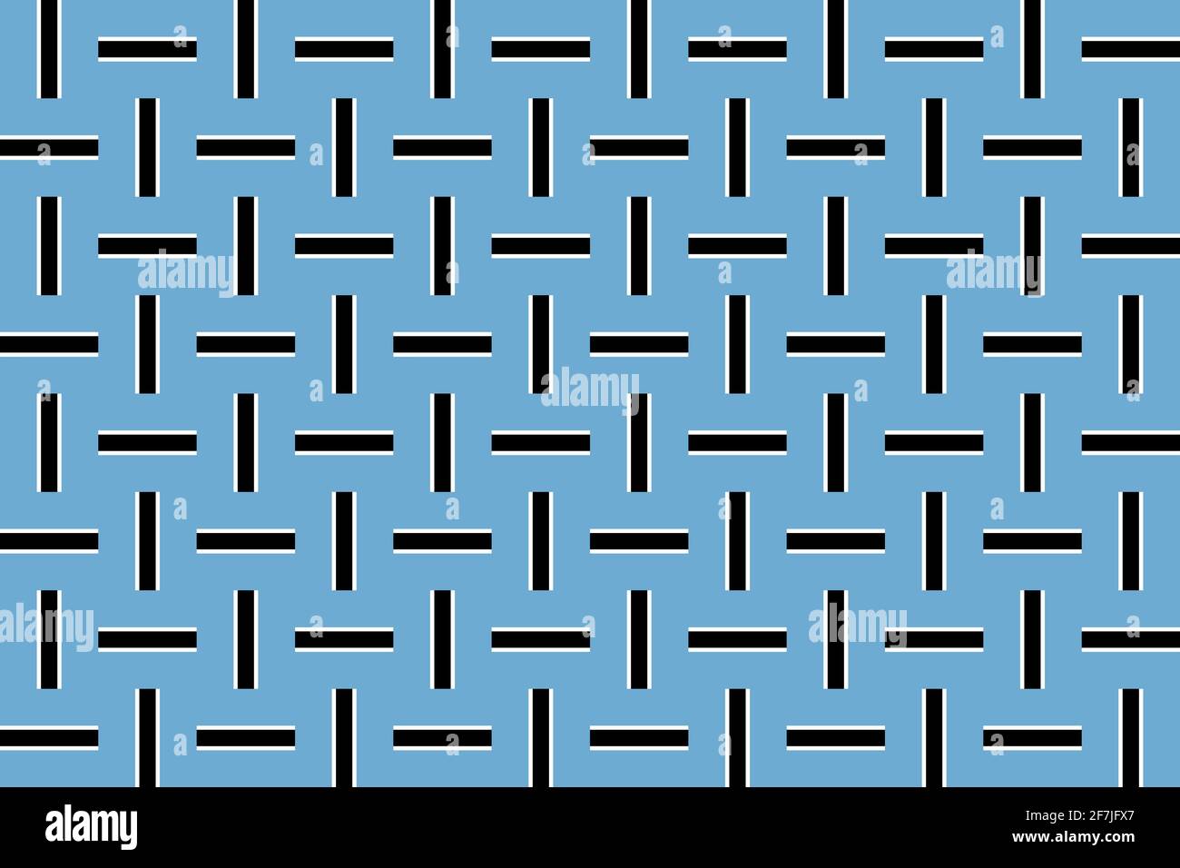 Simple geometric pattern in the colors of the national flag of Botswana ...