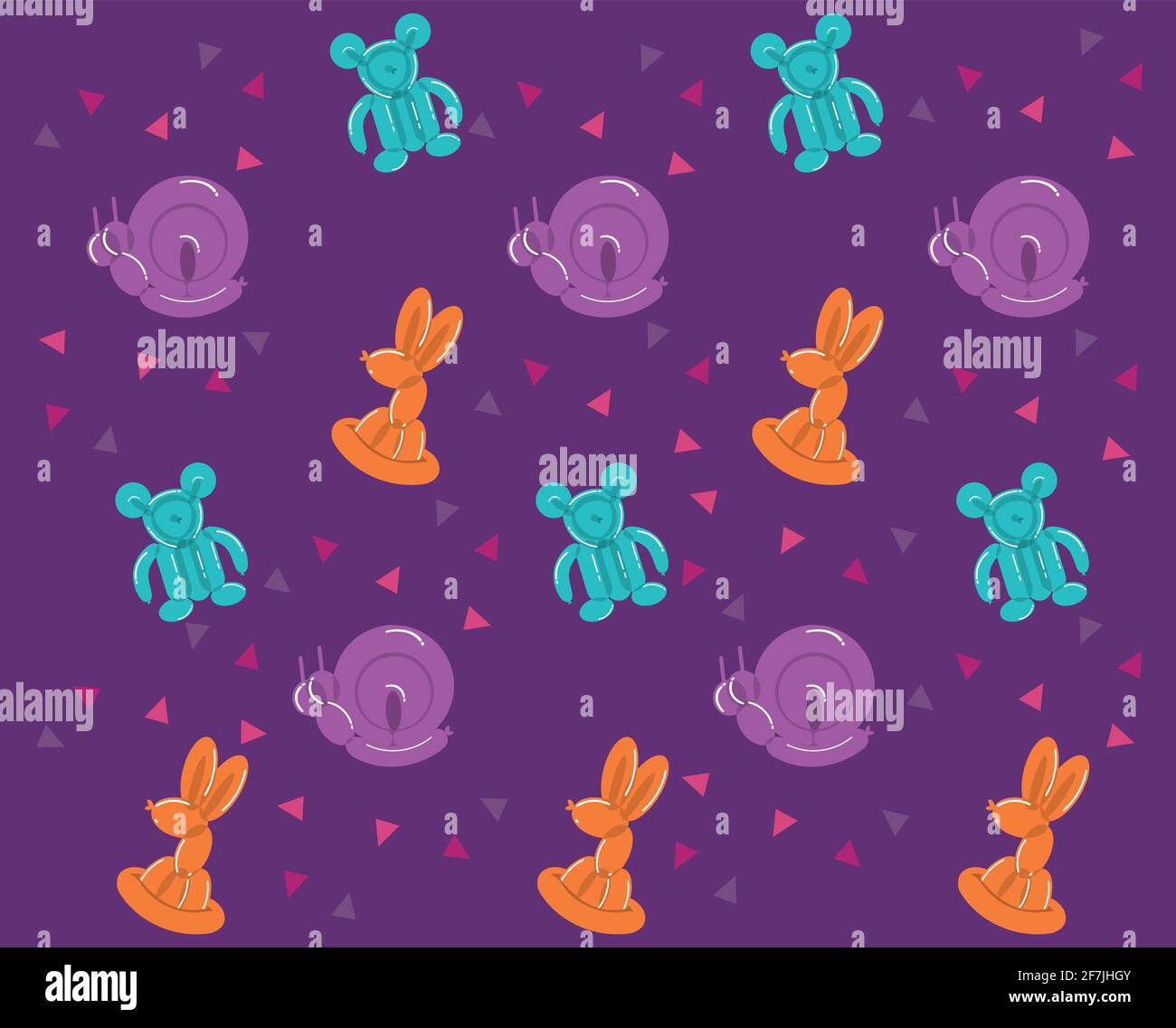 balloons animals backdrop Stock Vector Image & Art - Alamy