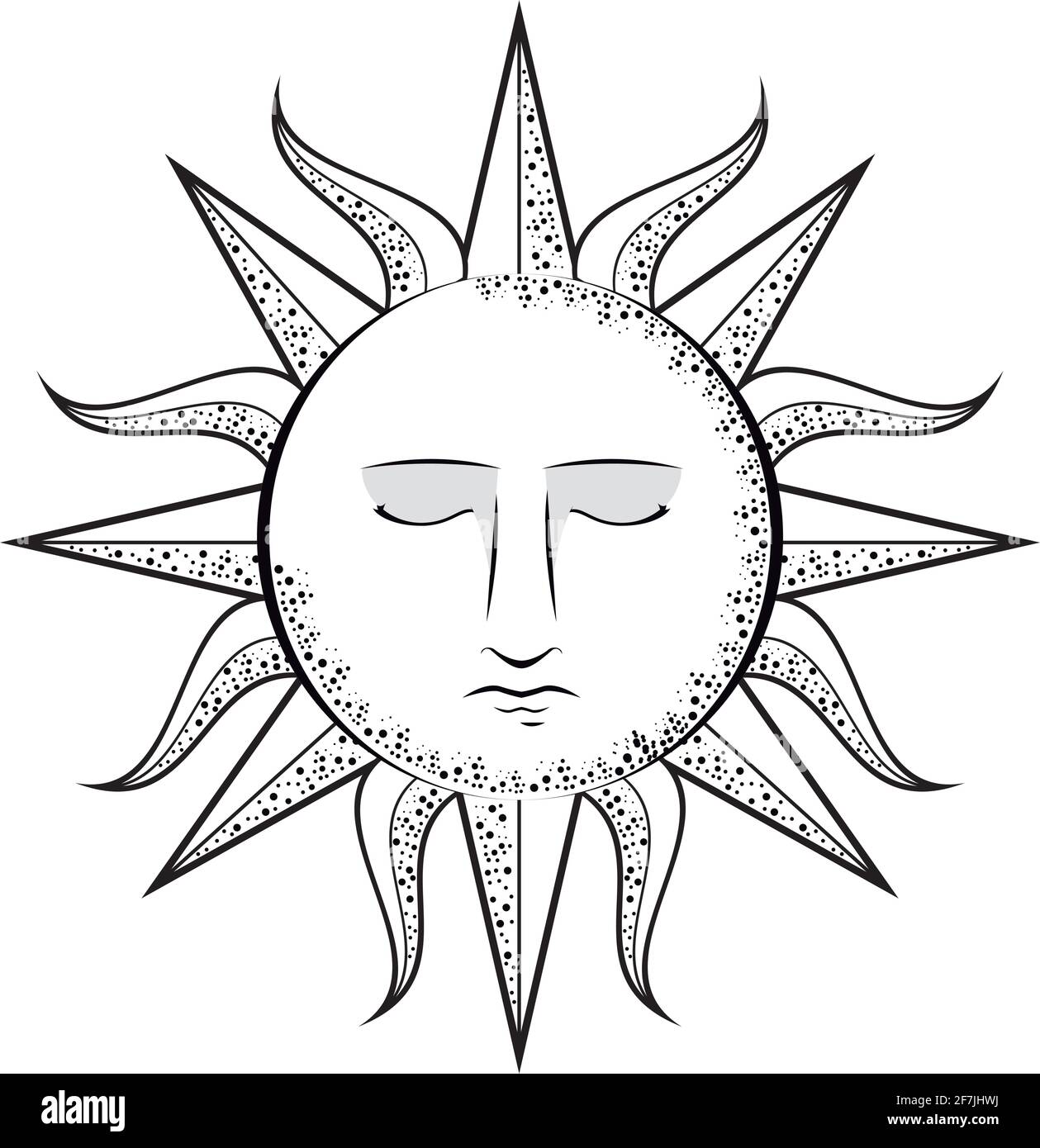 sun face icon Stock Vector Image & Art - Alamy