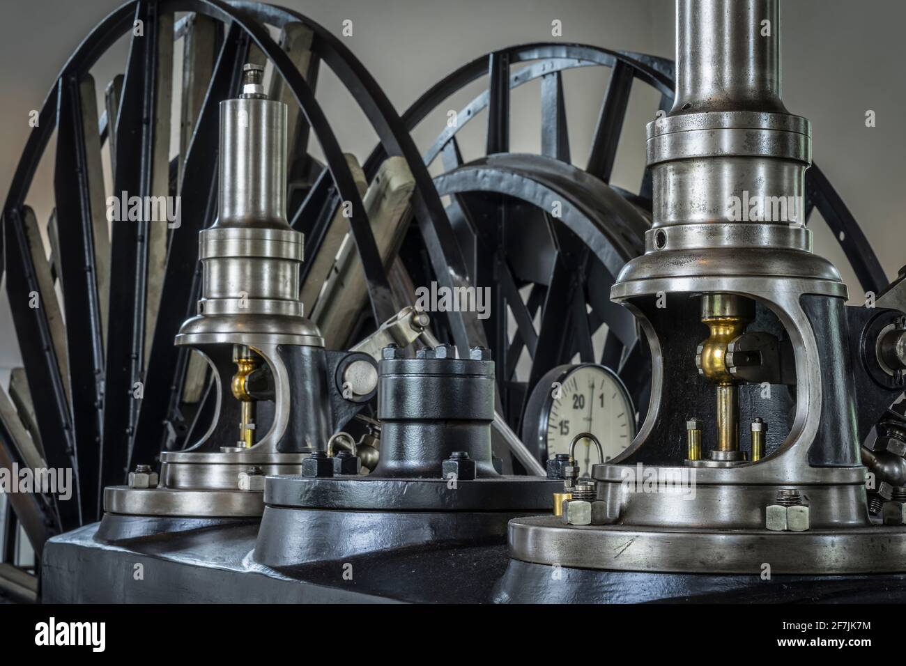 detail of a historic steam engine Stock Photo - Alamy