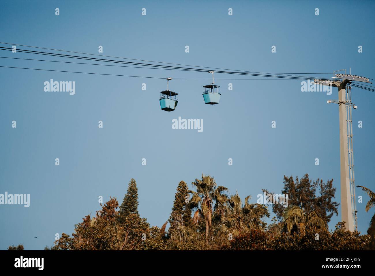 Funicular cart in the air Stock Photo - Alamy