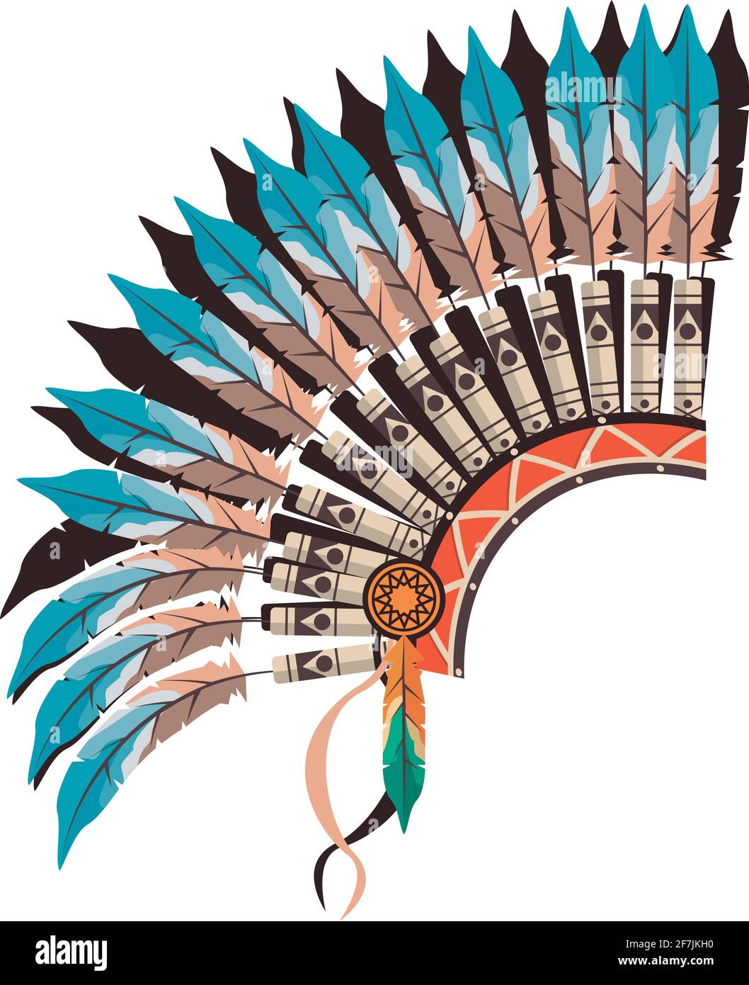 Native american war bonnet Stock Vector Images - Alamy