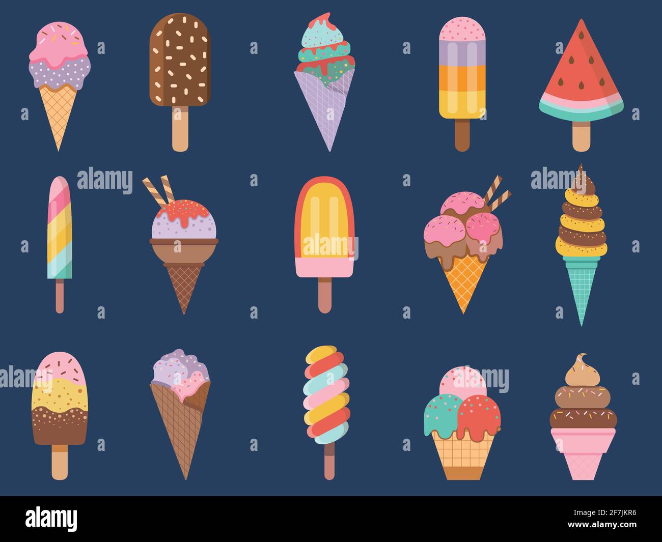 Ice cream sundae pistachio Stock Vector Images - Alamy
