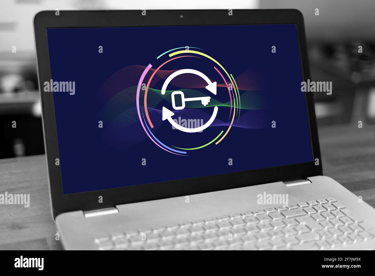 Laptop screen with legacy concept Stock Photo - Alamy