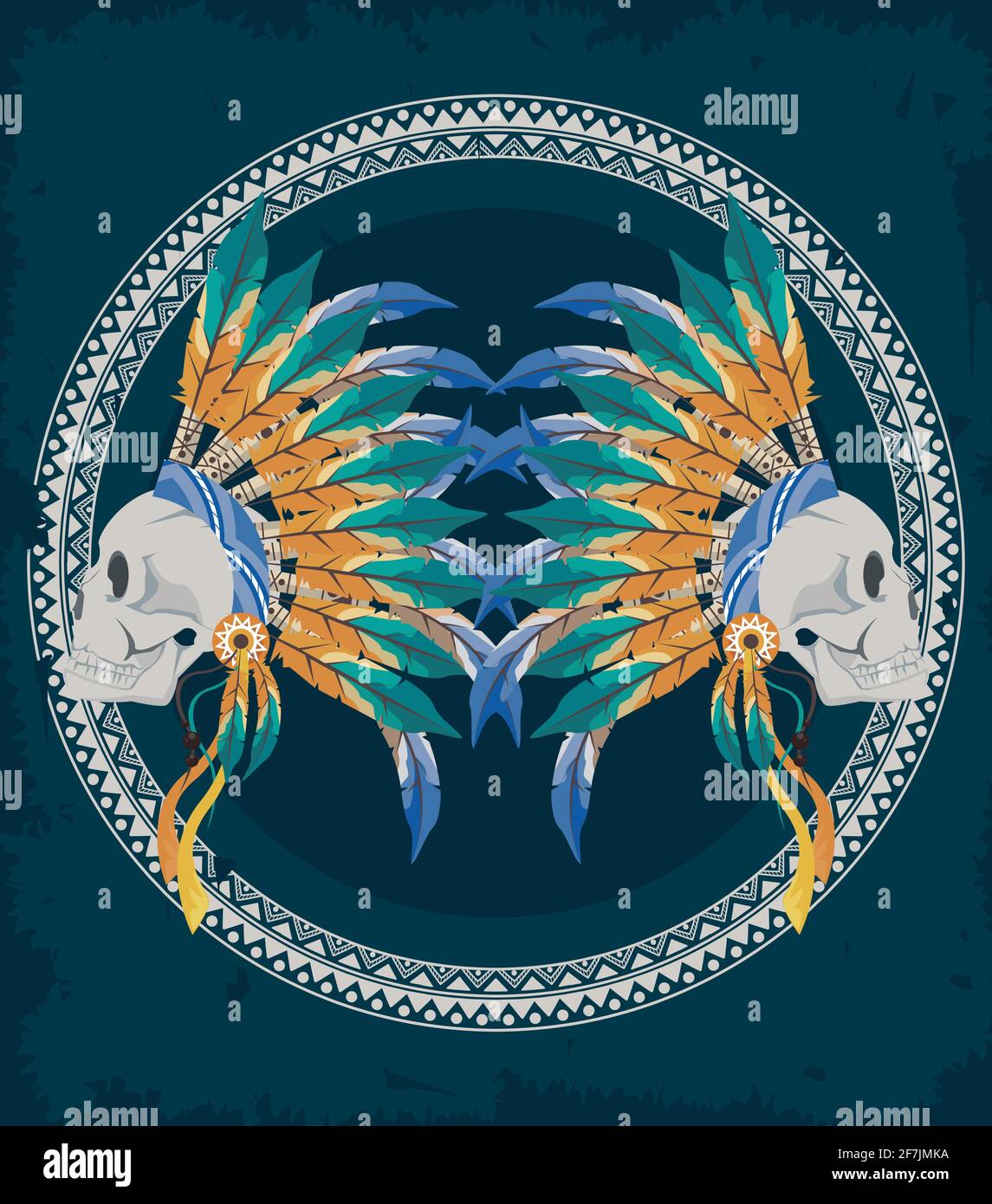 Native american indians headdress Stock Vector Images - Alamy