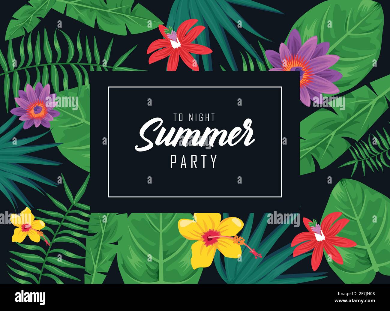 summer party calligraphy Stock Vector Image & Art - Alamy