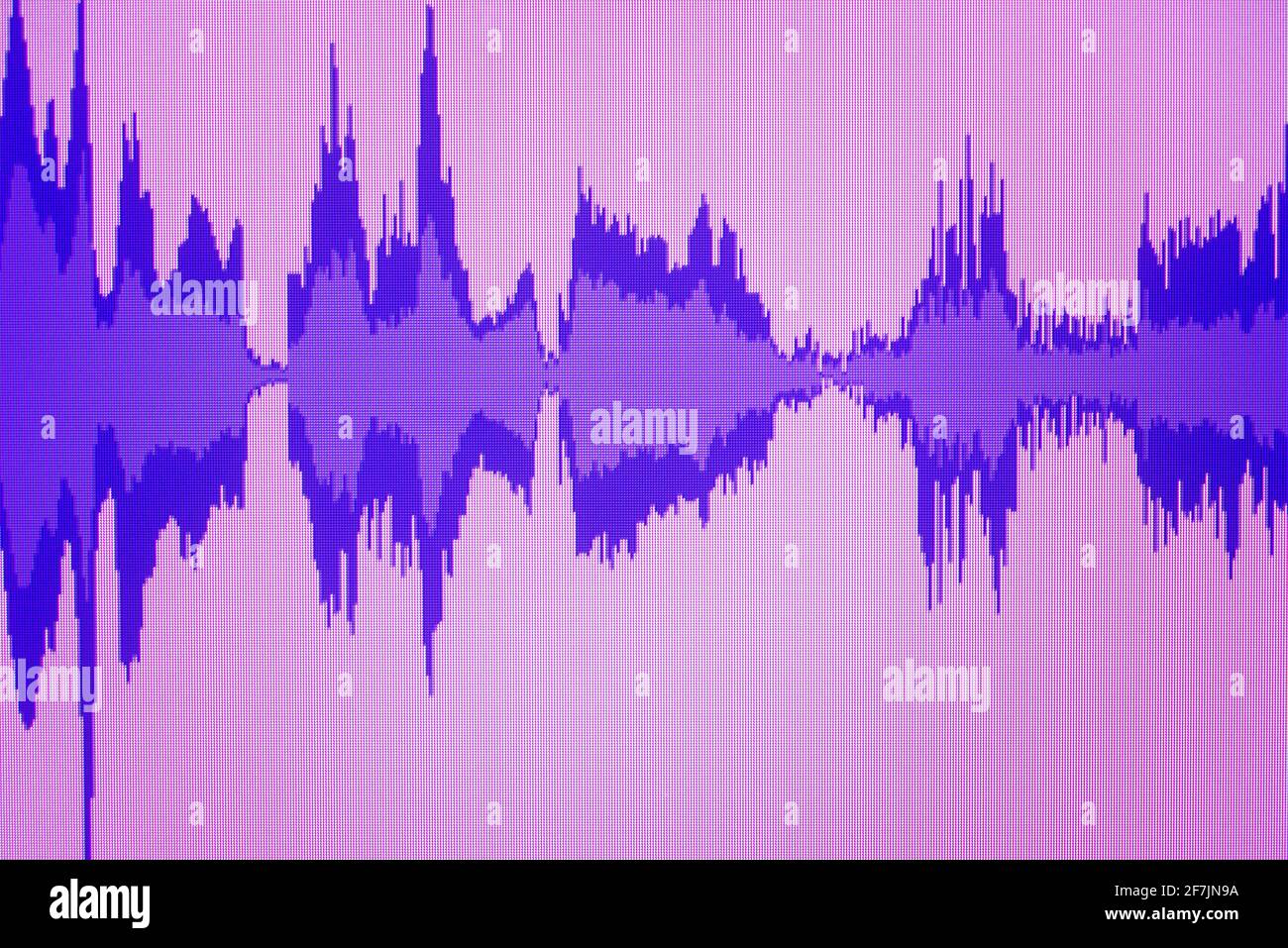 Voiceover studio voice actor dialogue recording audio sound wave on ...