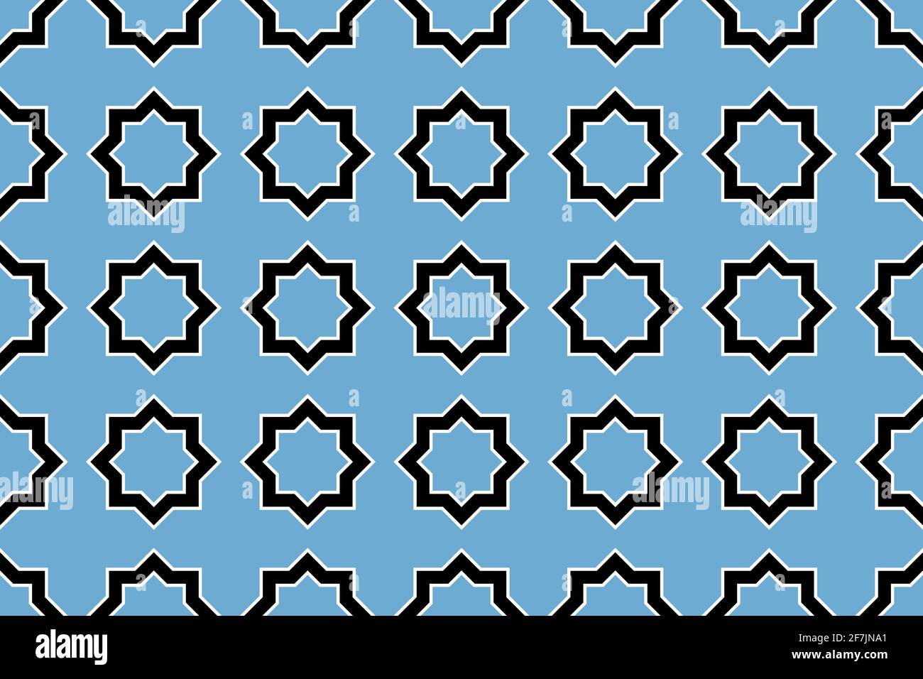 Simple geometric pattern in the colors of the national flag of Botswana ...
