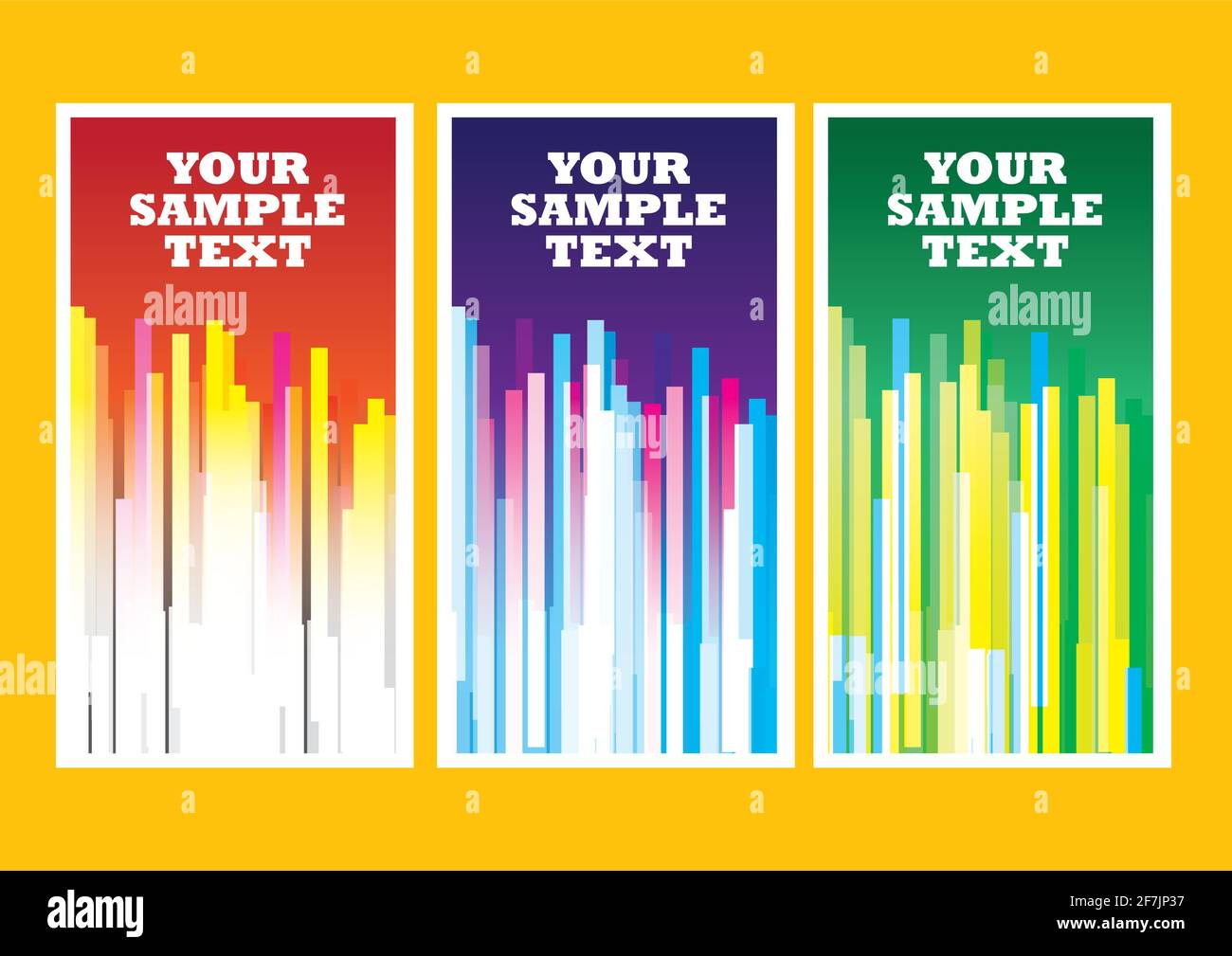 Vector Illustration of Three Header Designs Stock Vector Image & Art ...