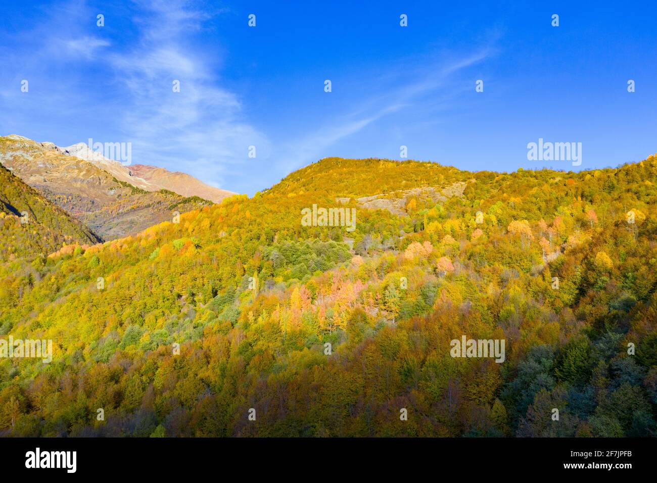 Panorama curved drone in autumn hi-res stock photography and images - Alamy