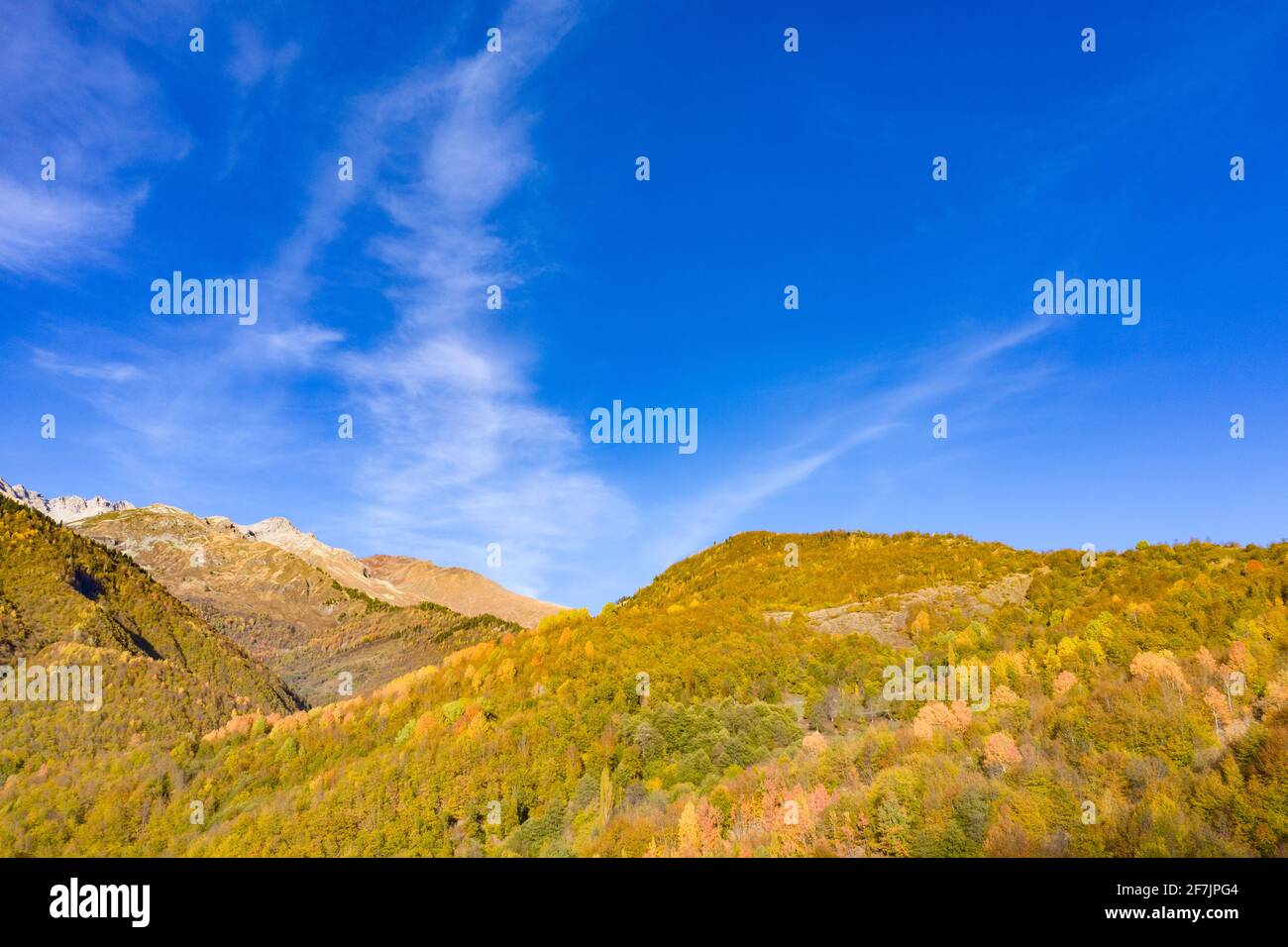 Landscape in Racha Georgia, autumn forest Stock Photo - Alamy