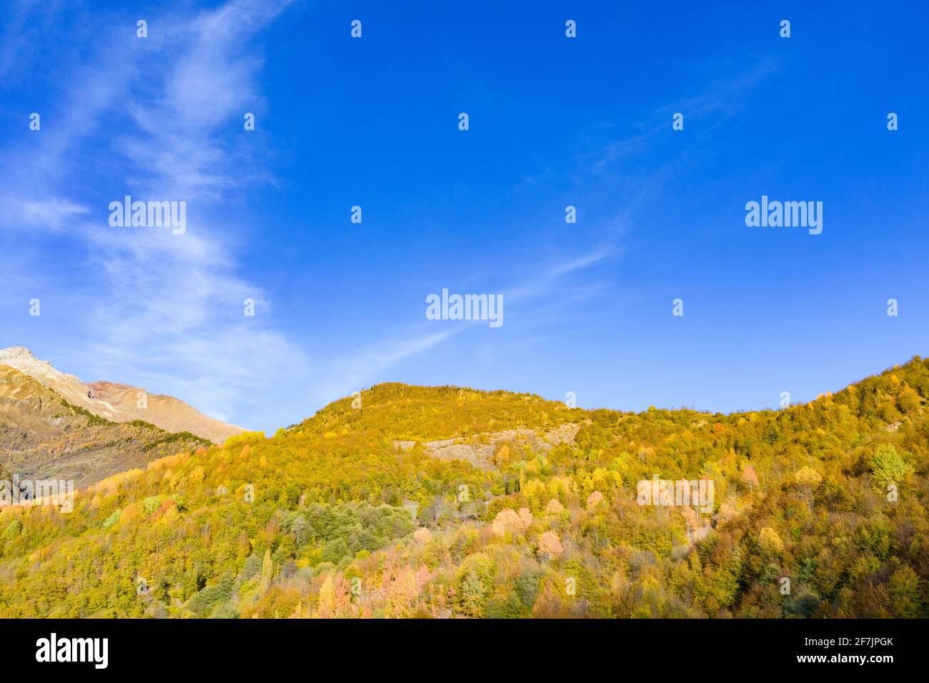 Landscape in Racha Georgia, autumn forest Stock Photo - Alamy