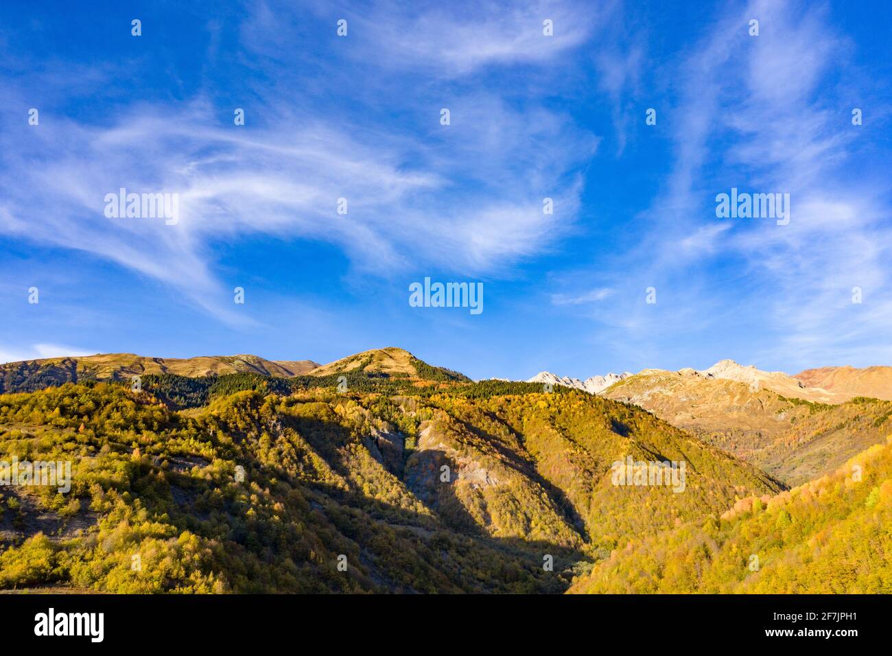 Landscape in Racha Georgia, autumn forest Stock Photo - Alamy