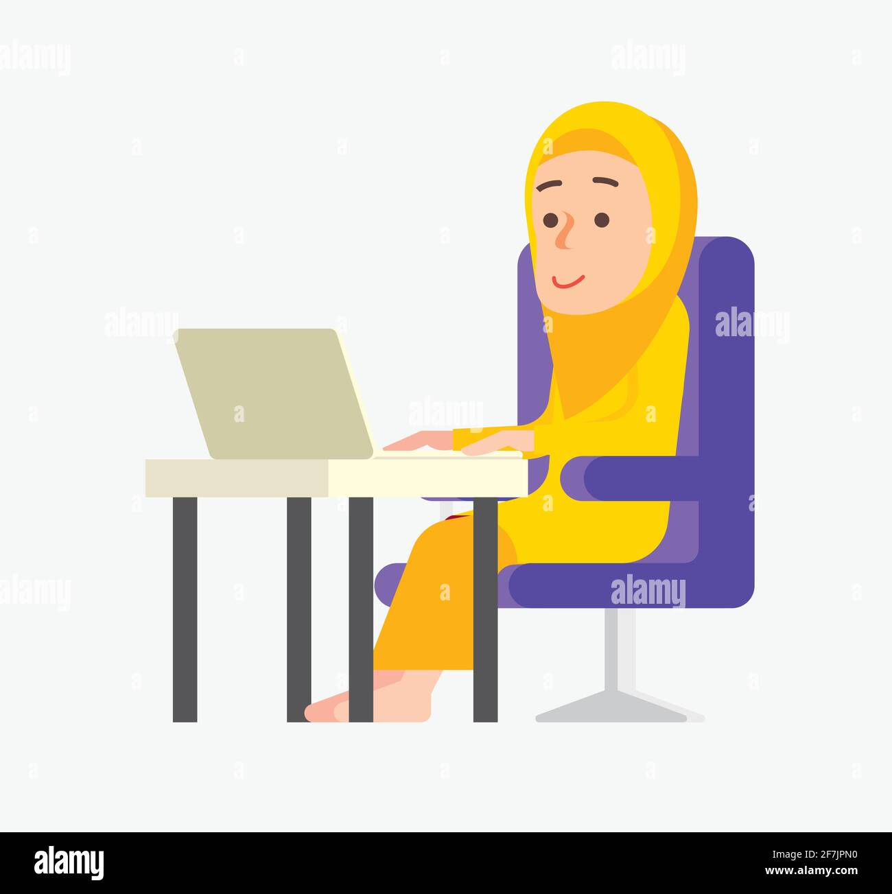 Work from home. Muslim woman doing Bazaar Ramadan online business ...