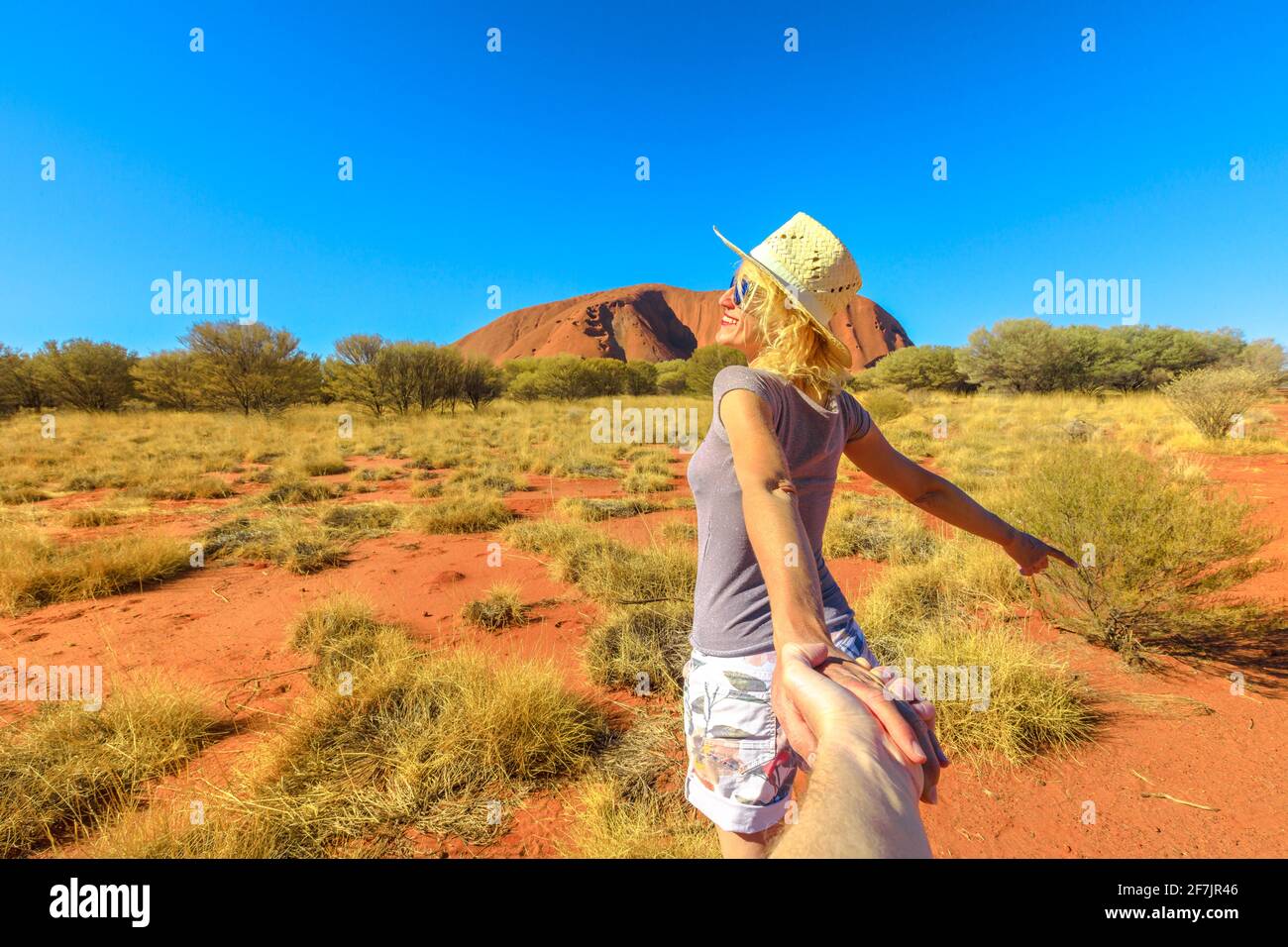 Aboriginal man ayers rock not aborigine hi-res stock photography and ...