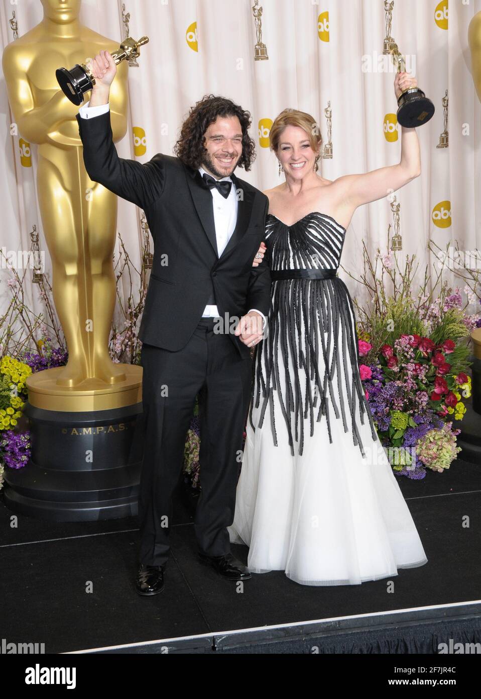 Sean Fine and Andrea Nix Fine at the Press Room 85th Academy Awards ...