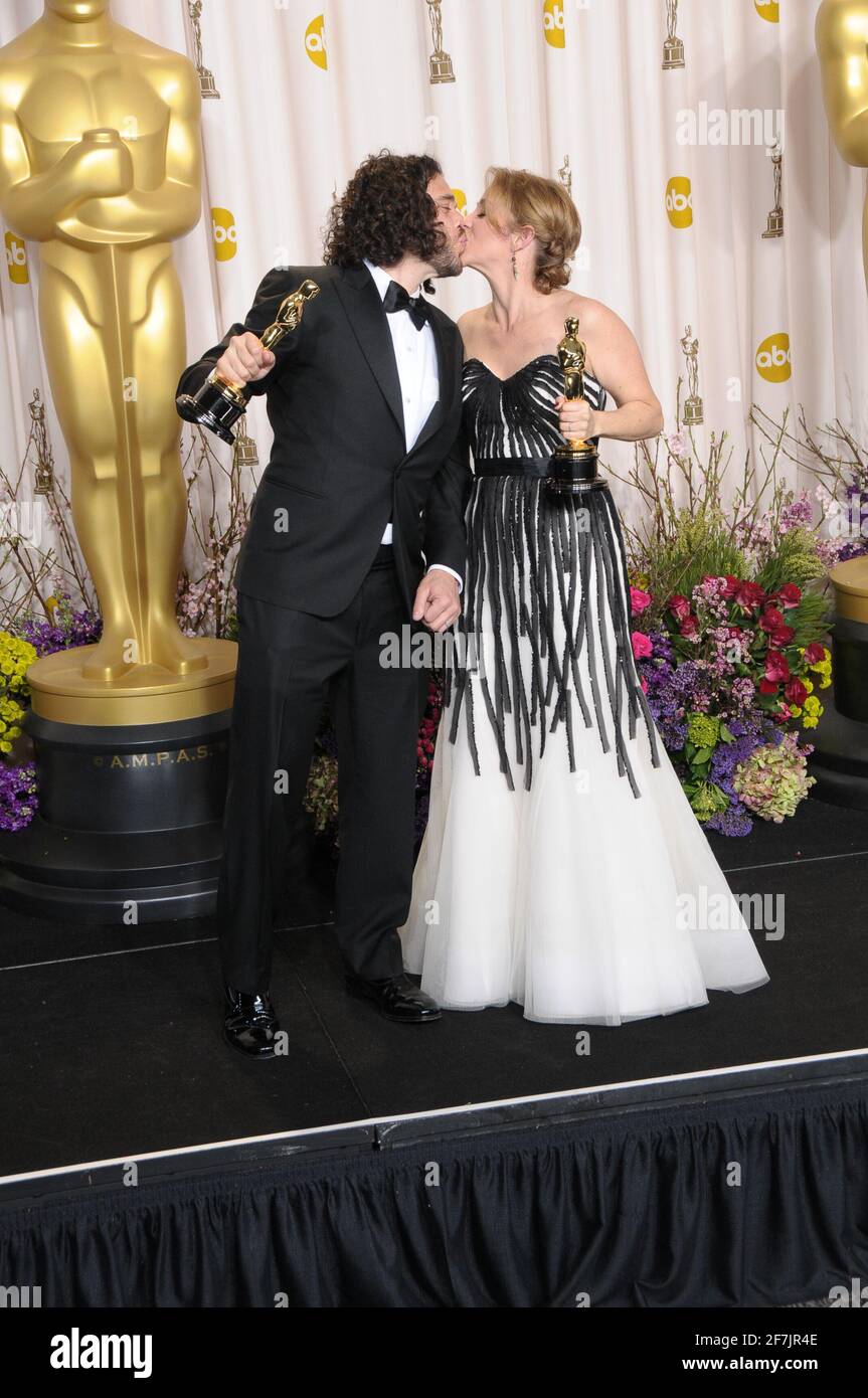 Sean Fine and Andrea Nix Fine at the Press Room 85th Academy Awards ...