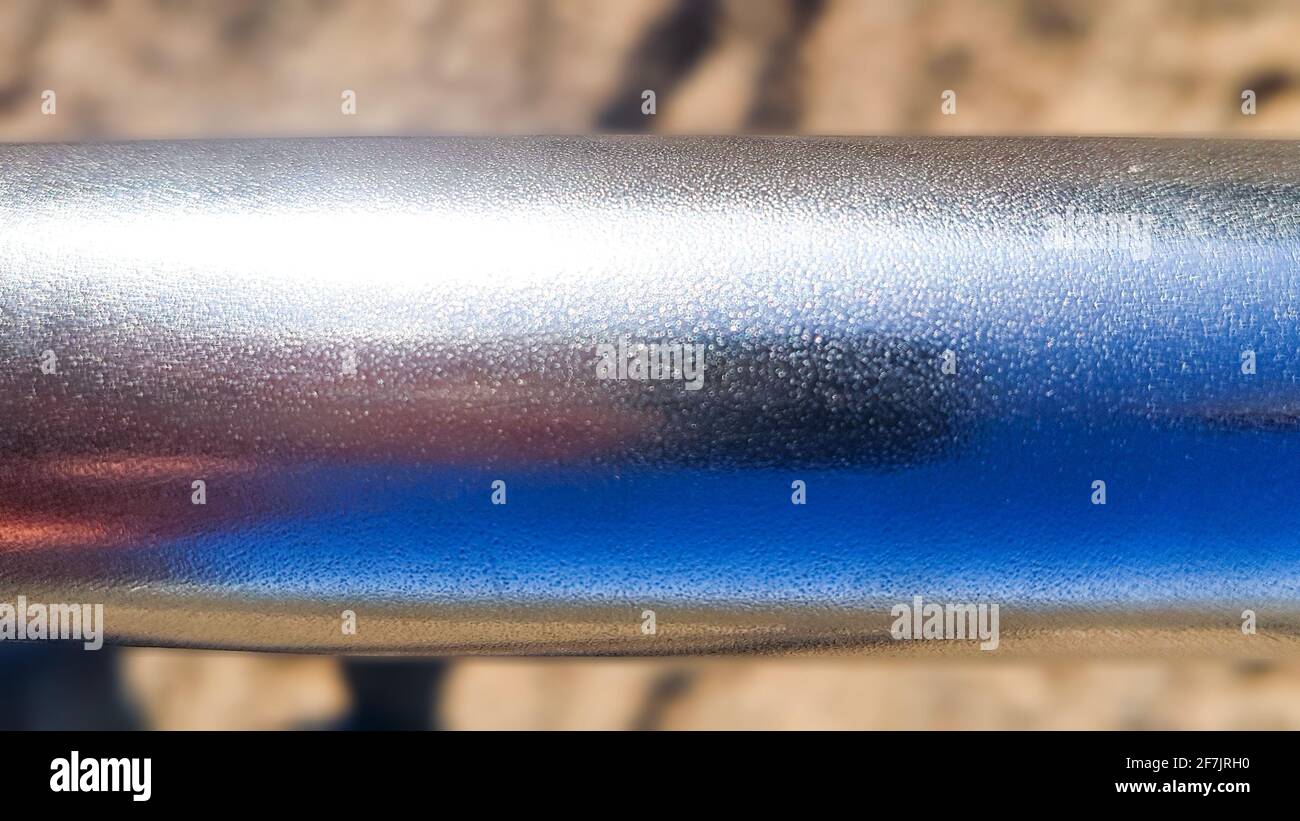 Background template metal rod close-up macro metallic blue silver ...